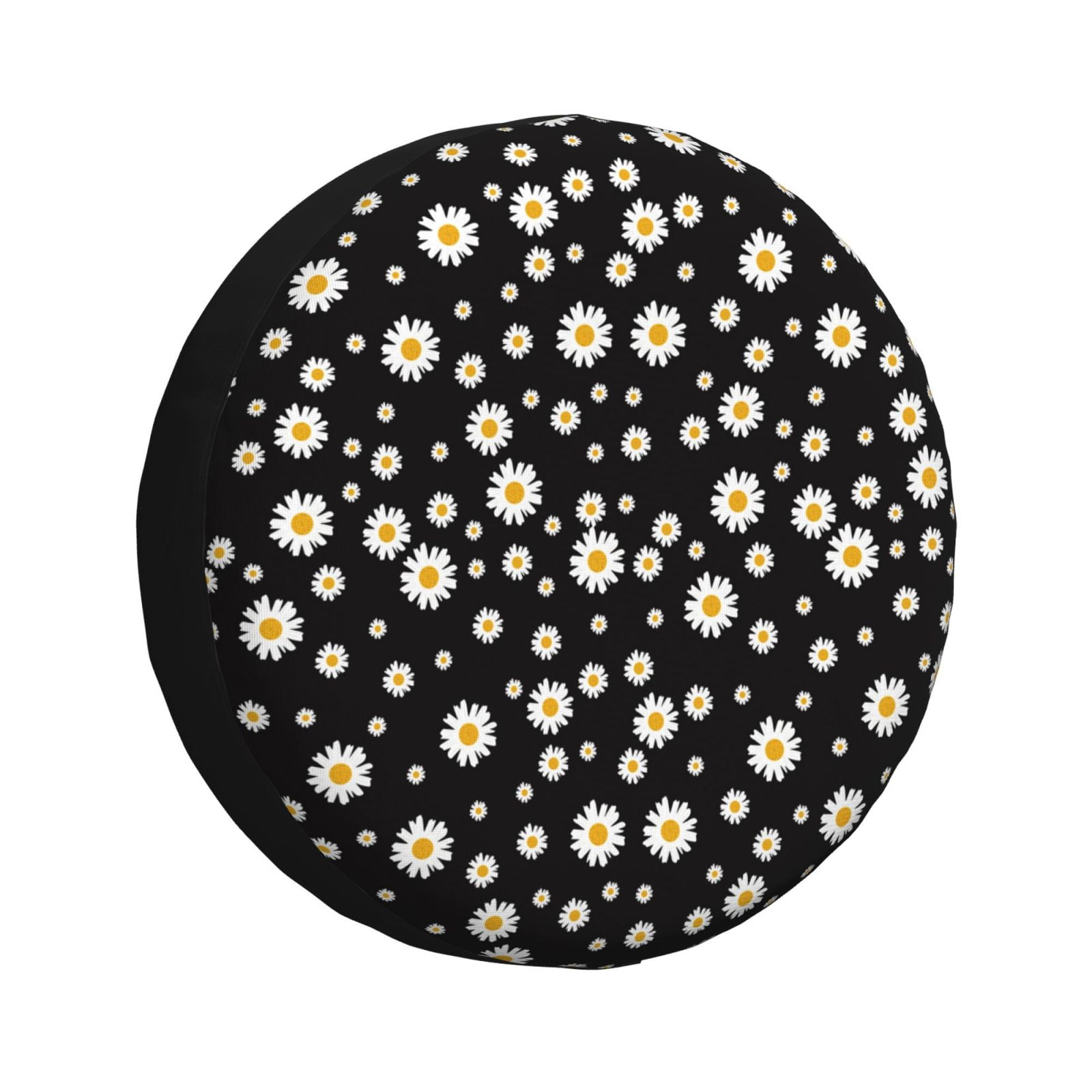 Wukai Daisy Print Spare Tire Cover for RV Trailer,Waterproof PVC Faux ...