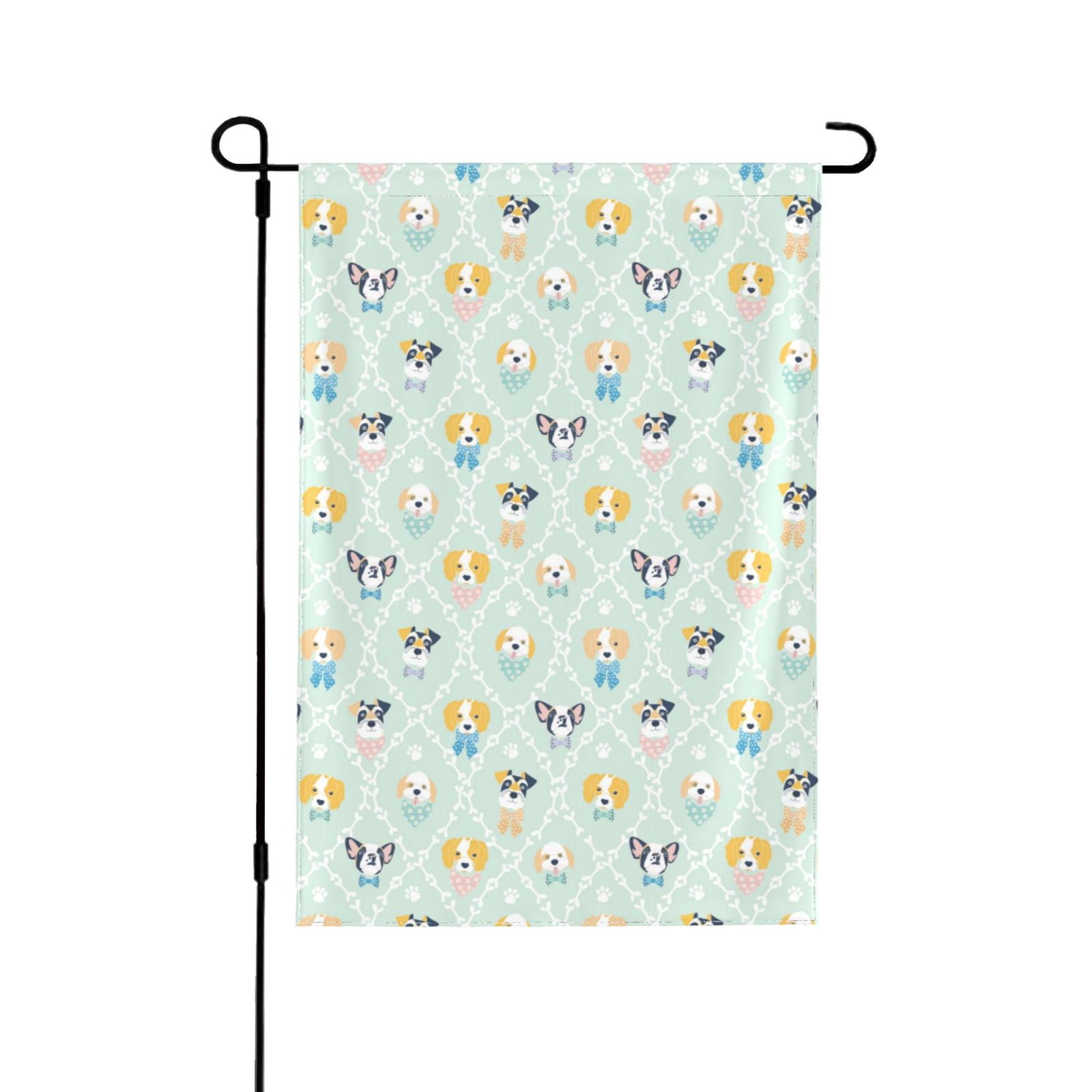 Wukai Different Breeds of Dogs Garden Flags Double Sided Welcome Garden ...
