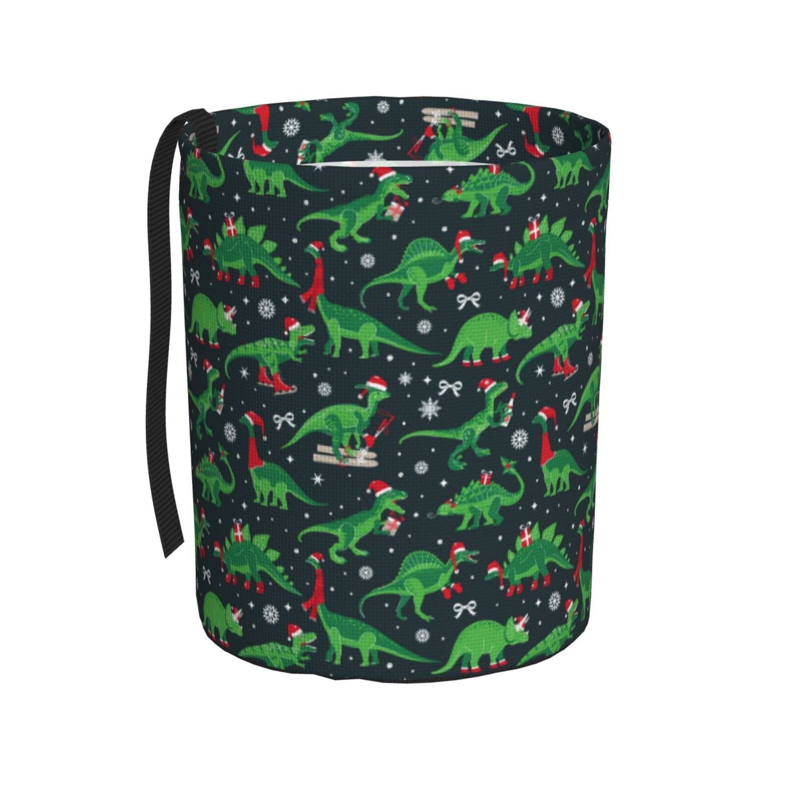 Wukai Dino Christmas Party Print Car Trash Can - Easy to Clean Hanging ...