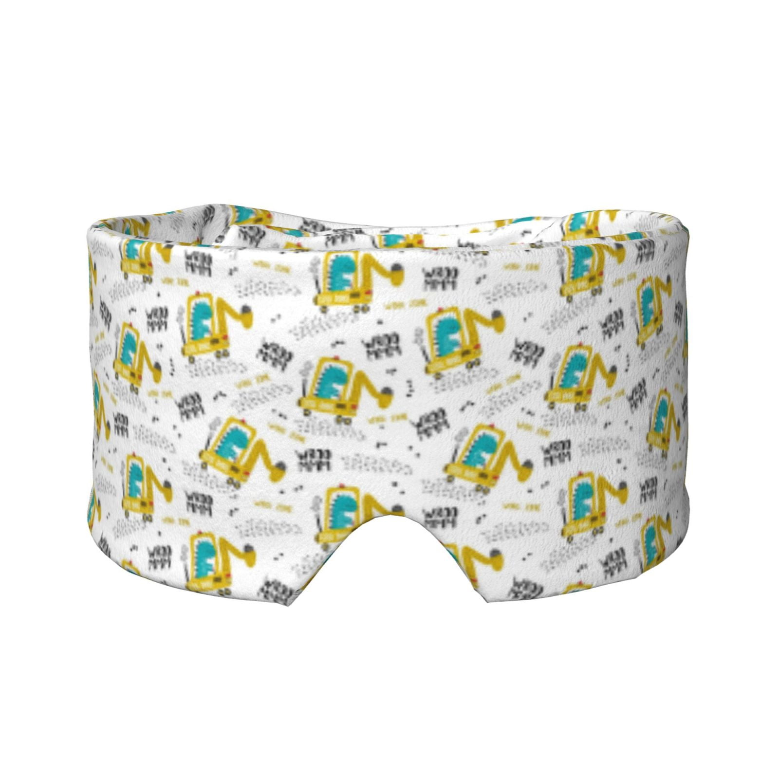 Wukai Dinosaur on Excavator Print Sleep Mask - Eye Mask for Sleeping ...