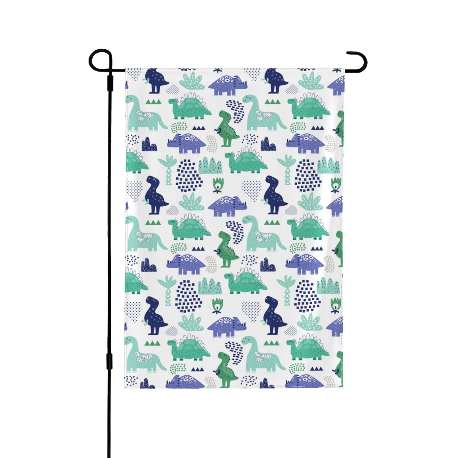 Wukai Dinosaur Garden Flags Double Sided Welcome Garden Yard House ...
