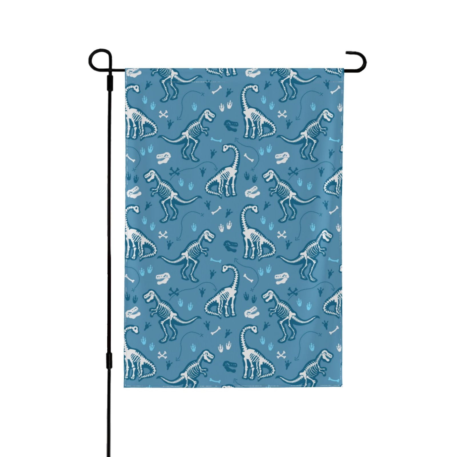 Wukai Dinosaur Skull Garden Flags Double Sided Welcome Garden Yard ...