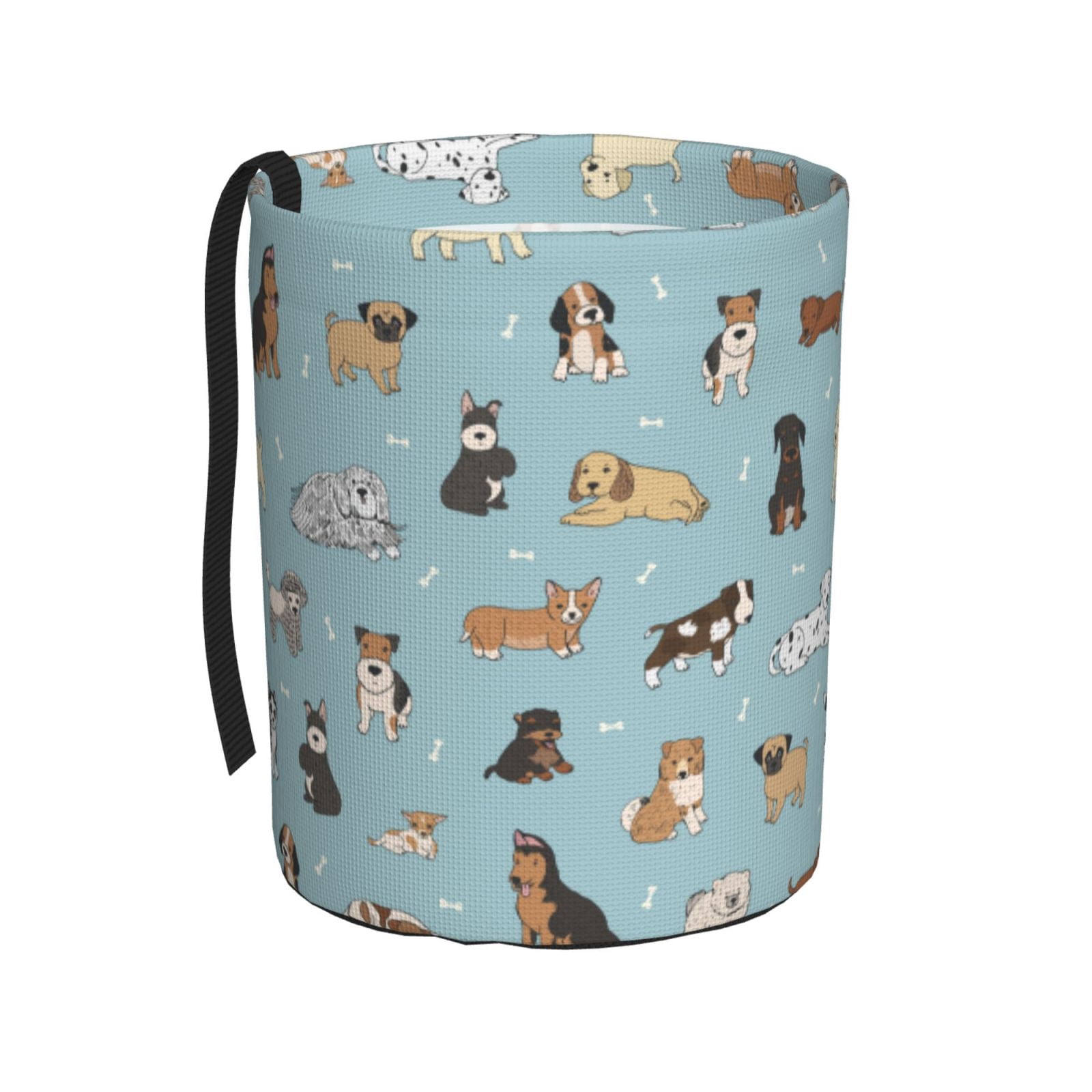 Wukai Dog Pets Print Car Trash Can - Easy to Clean Hanging Garbage Bin ...