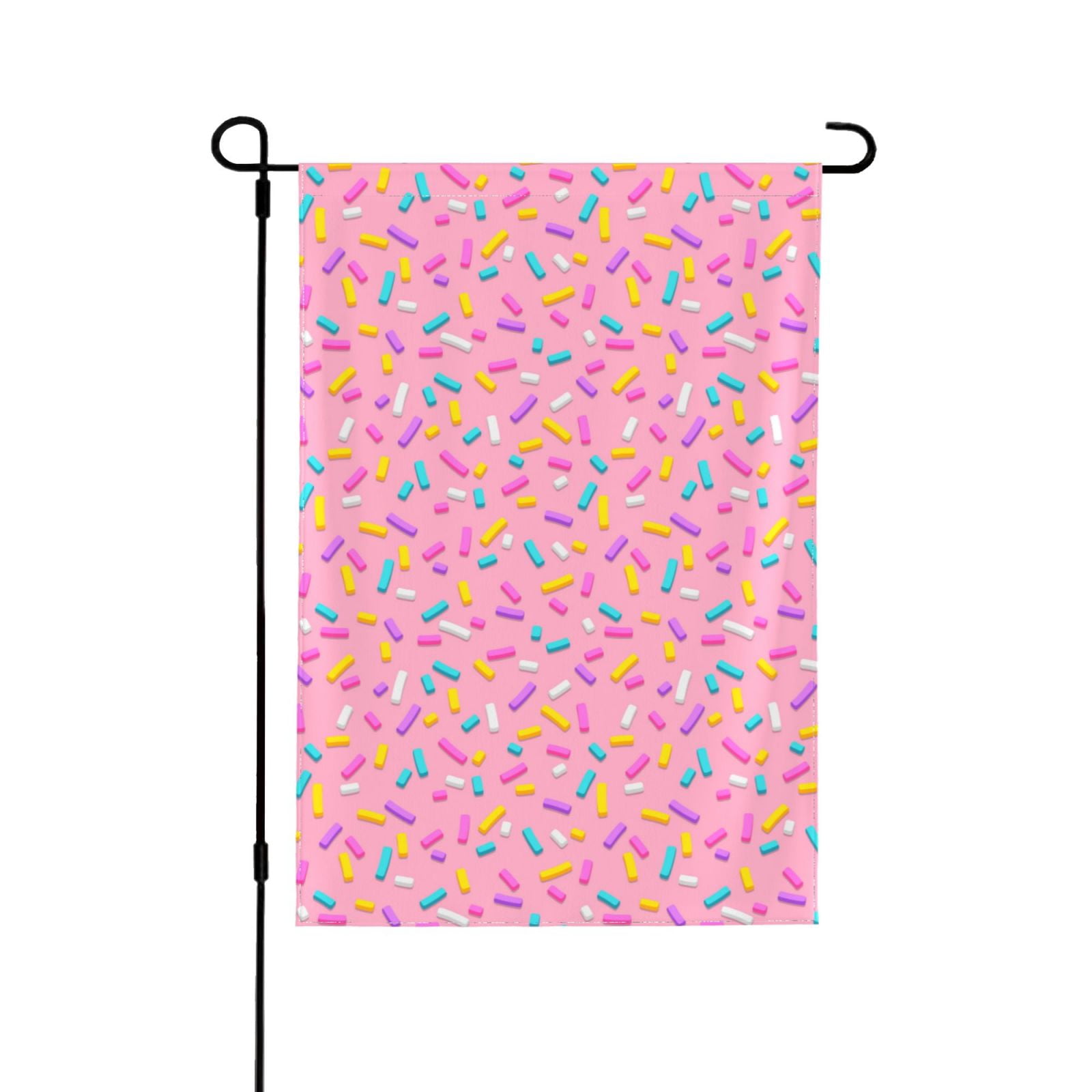 Wukai Donut Garden Flags Double Sided Welcome Garden Yard House Flags ...