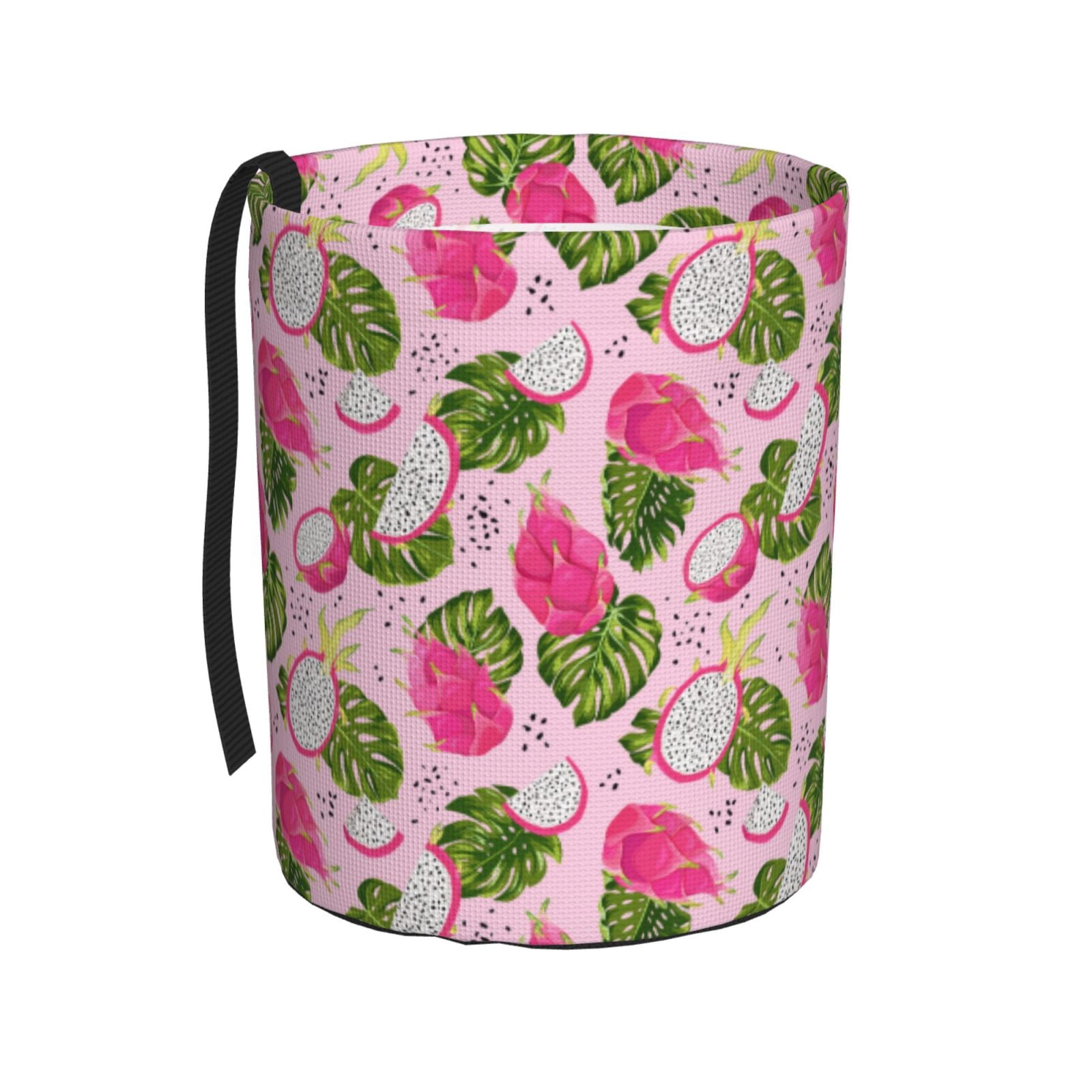 Wukai Dragon Fruits Print Car Trash Can - Easy to Clean Hanging Garbage ...