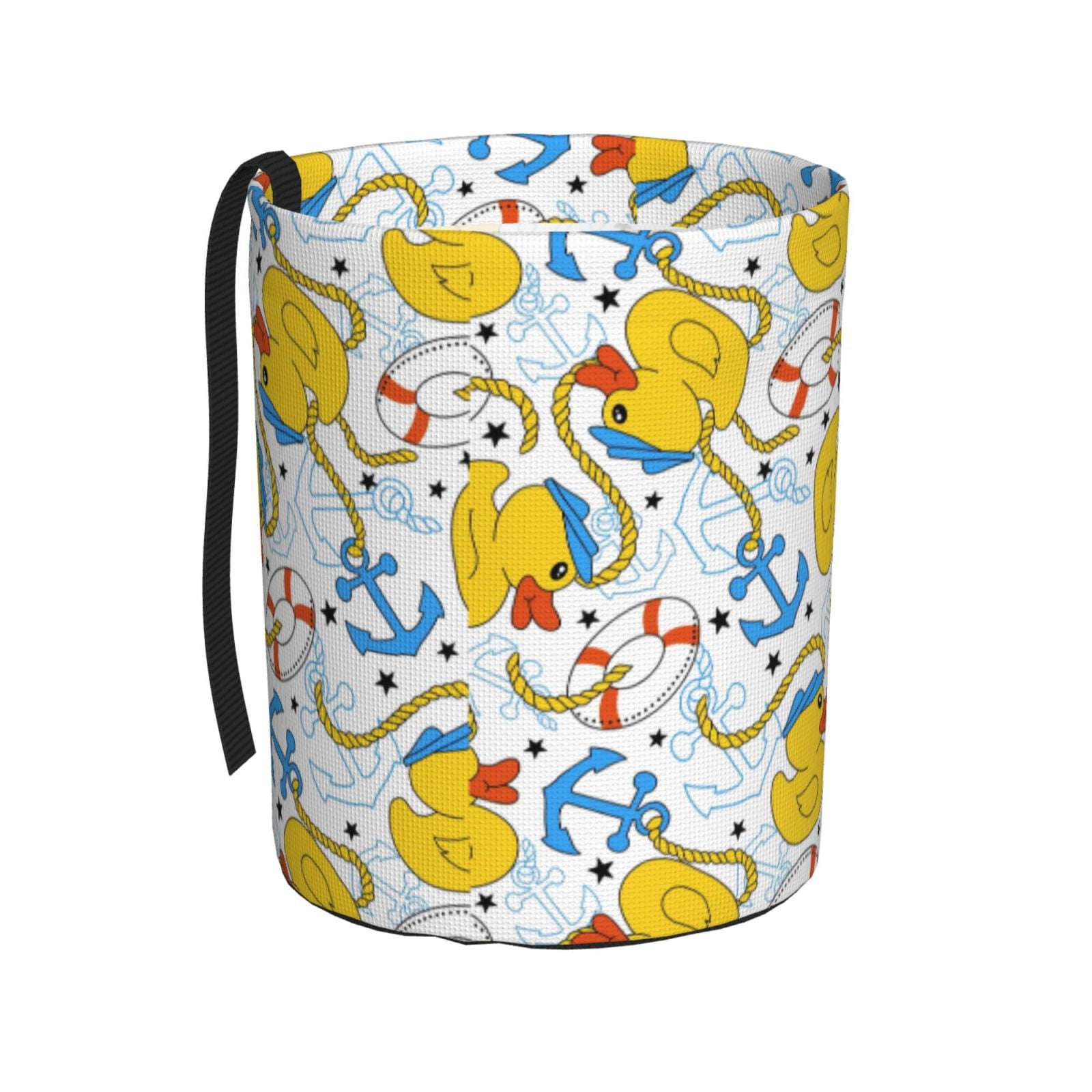 Wukai Ducks and Anchors Print Car Trash Can - Easy to Clean Hanging ...