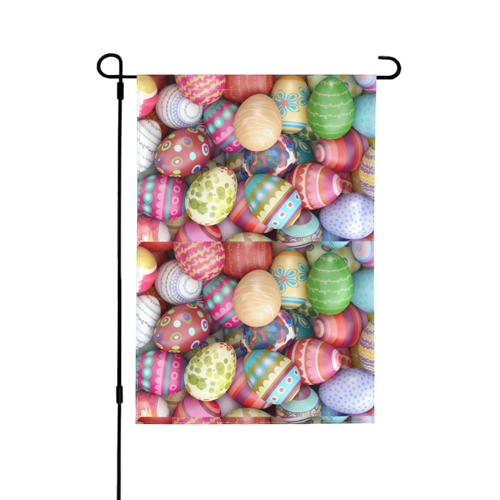 Wukai Easter Eggs Garden Flags Double Sided Welcome Garden Yard House ...