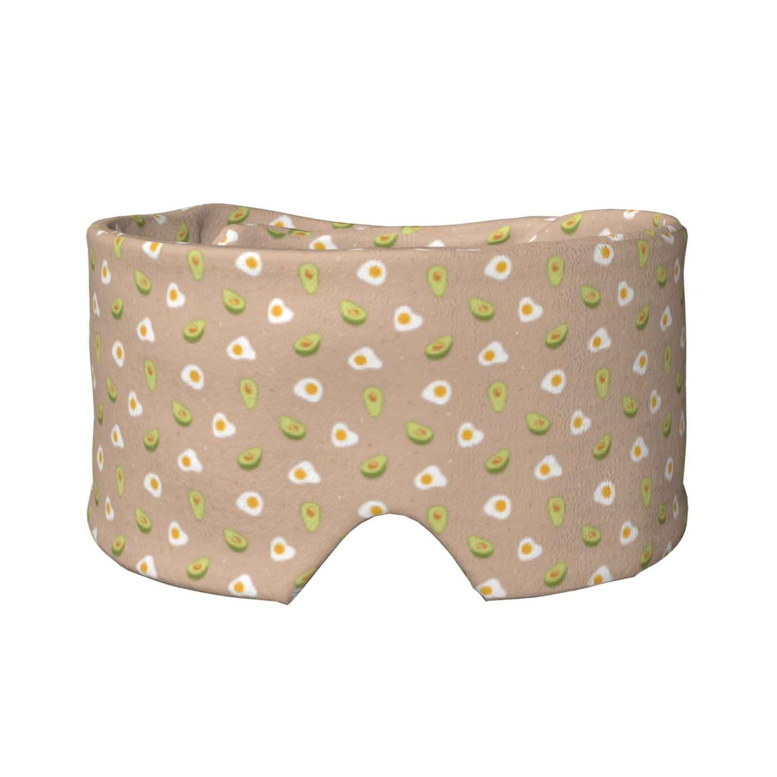Wukai Egg and Avocado Print Sleep Mask - Eye Mask for Sleeping, Ultra ...