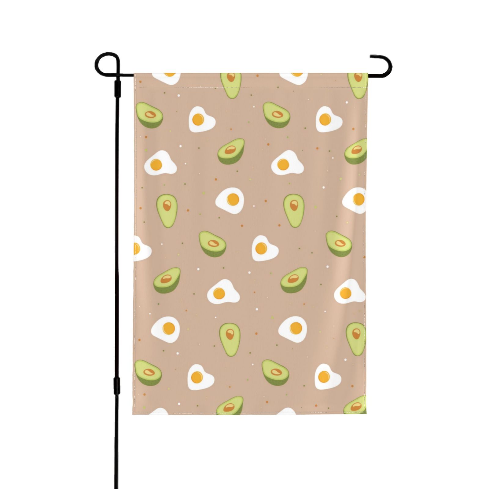Wukai Egg and Avocado Garden Flags Double Sided Welcome Garden Yard ...