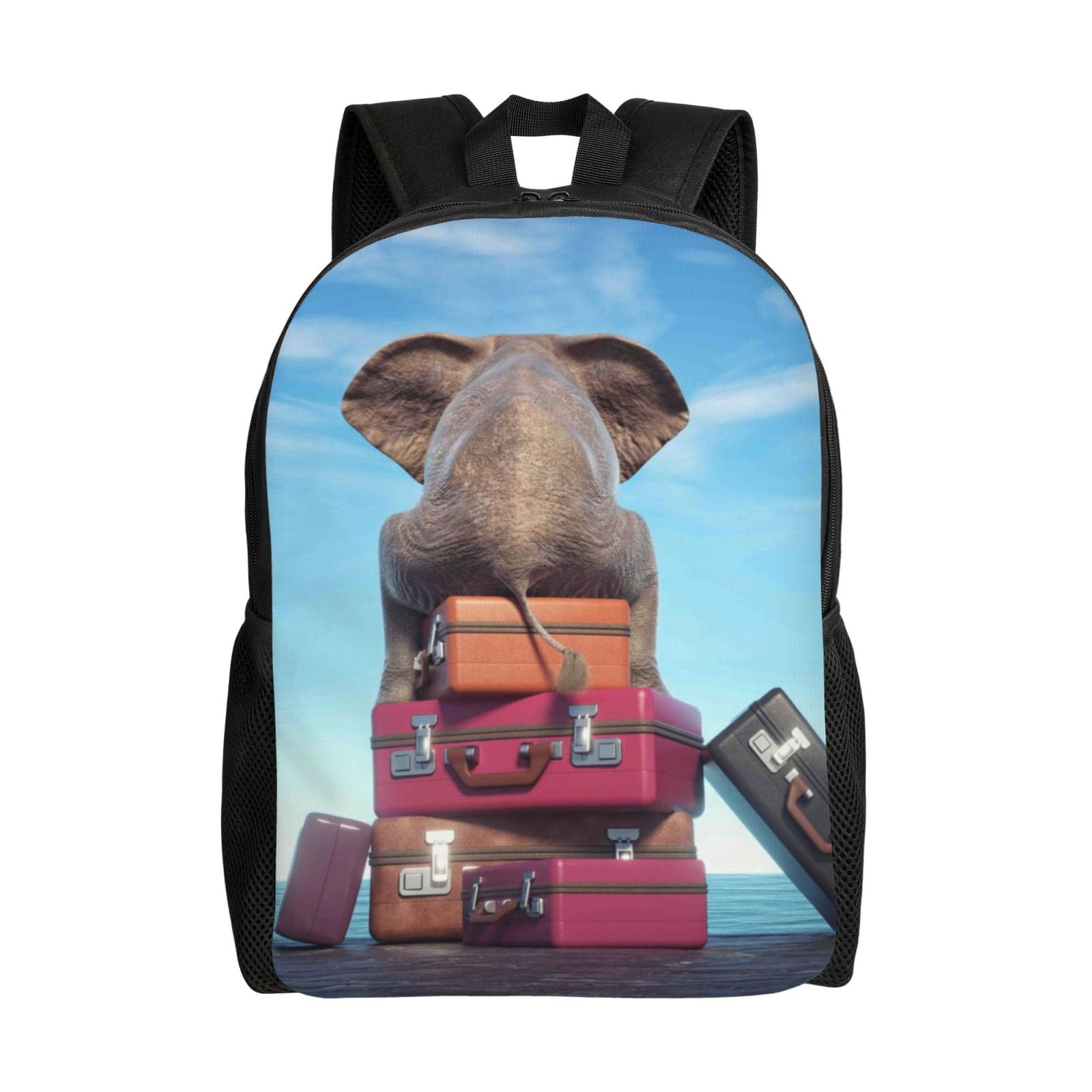 Wukai Elephant Sits Travel Laptop Backpack - Waterproof, Anti-Theft ...