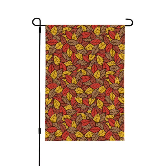 Wukai Fall Leaves Garden Flags Double Sided Welcome Garden Yard House ...