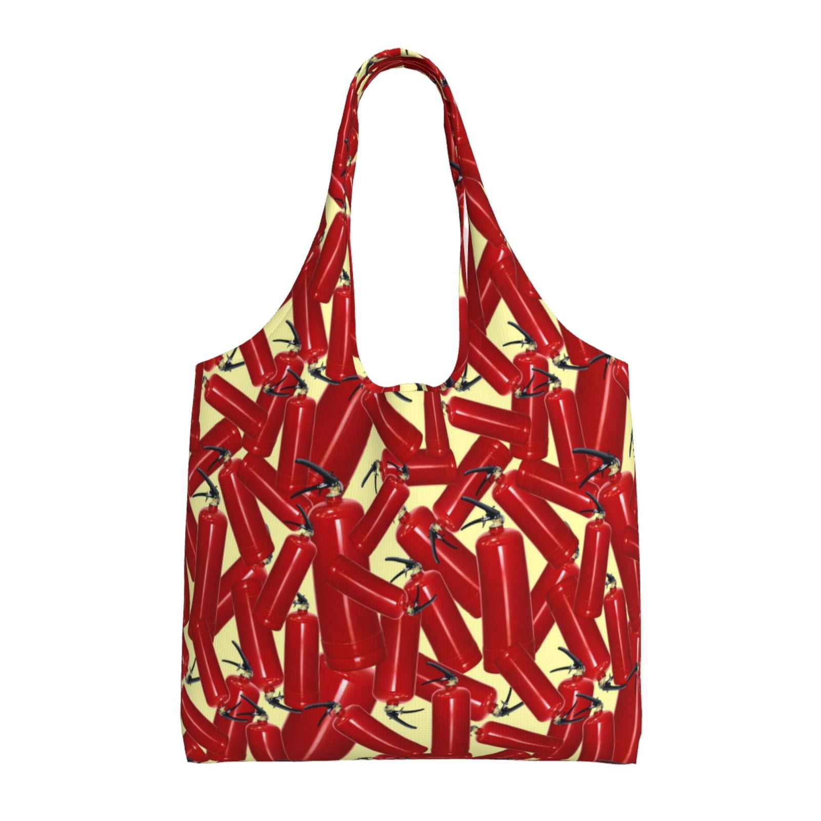 Wukai Fire Extinguisher Sturdy and Stylish Reusable Canvas Tote Bag ...