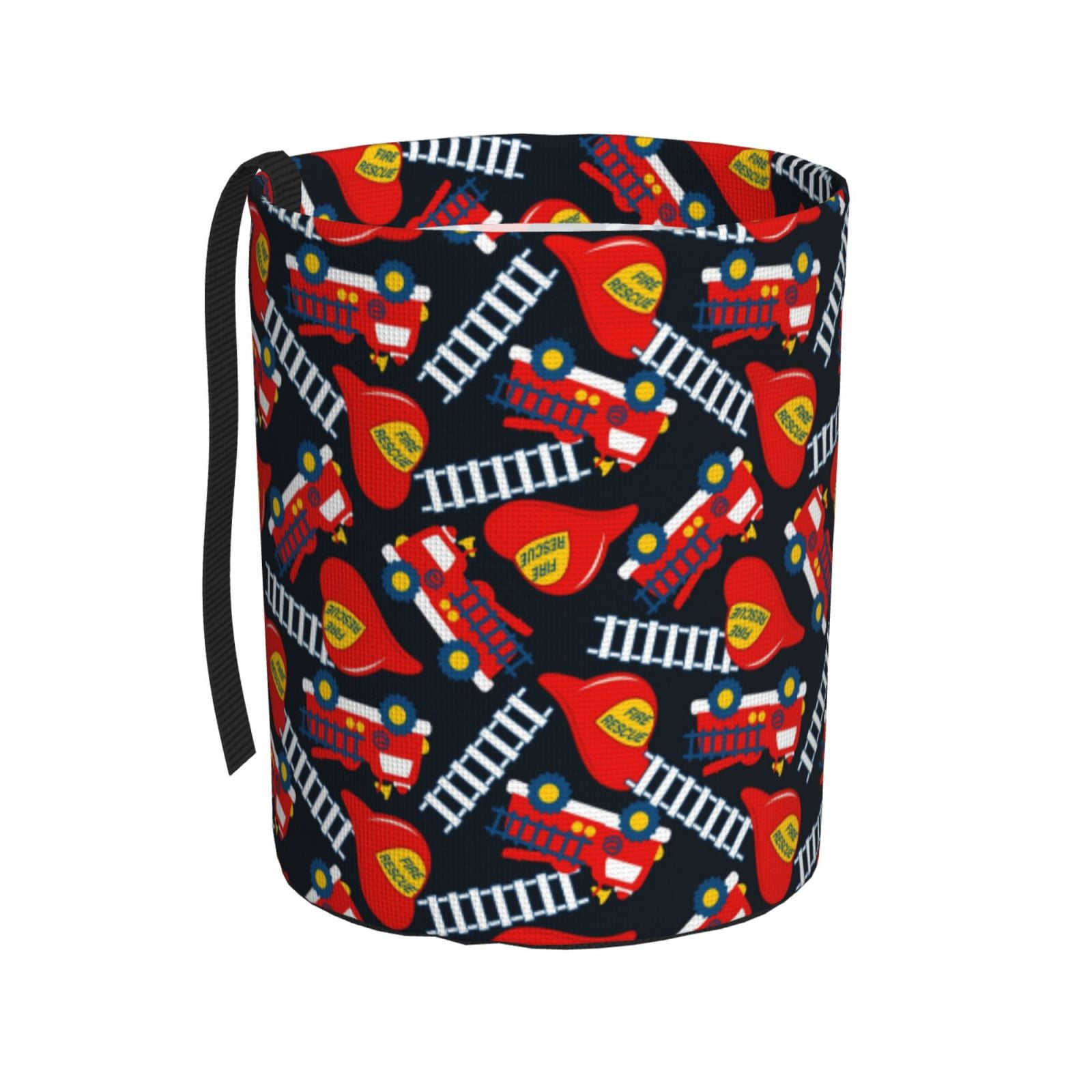 Wukai Fire Rescue With Red Helmet And Truck Print Car Trash Can - Easy ...