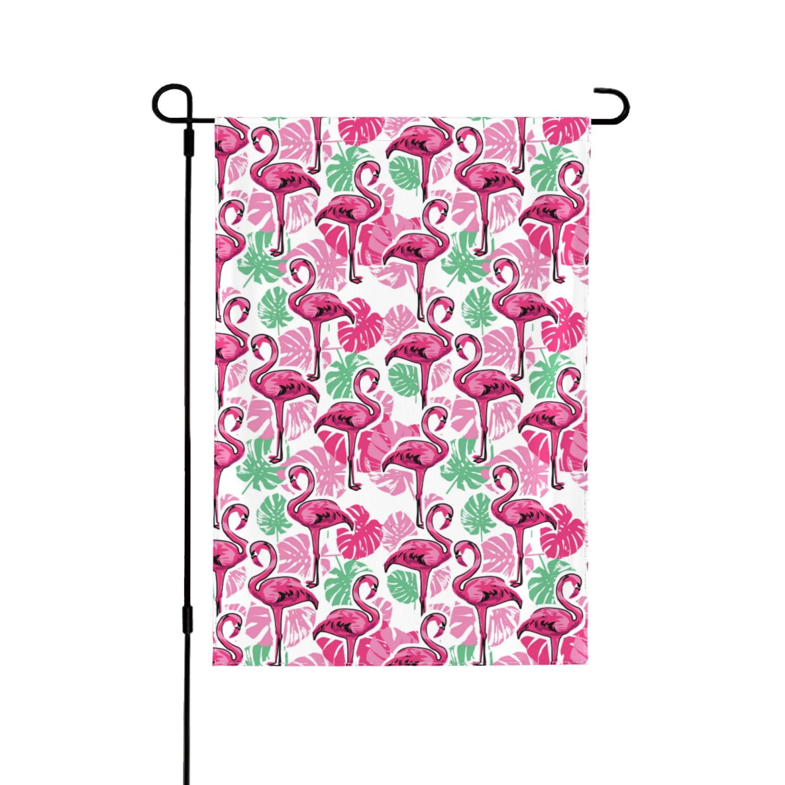 Wukai Flamingo Garden Flags Double Sided Welcome Garden Yard House ...