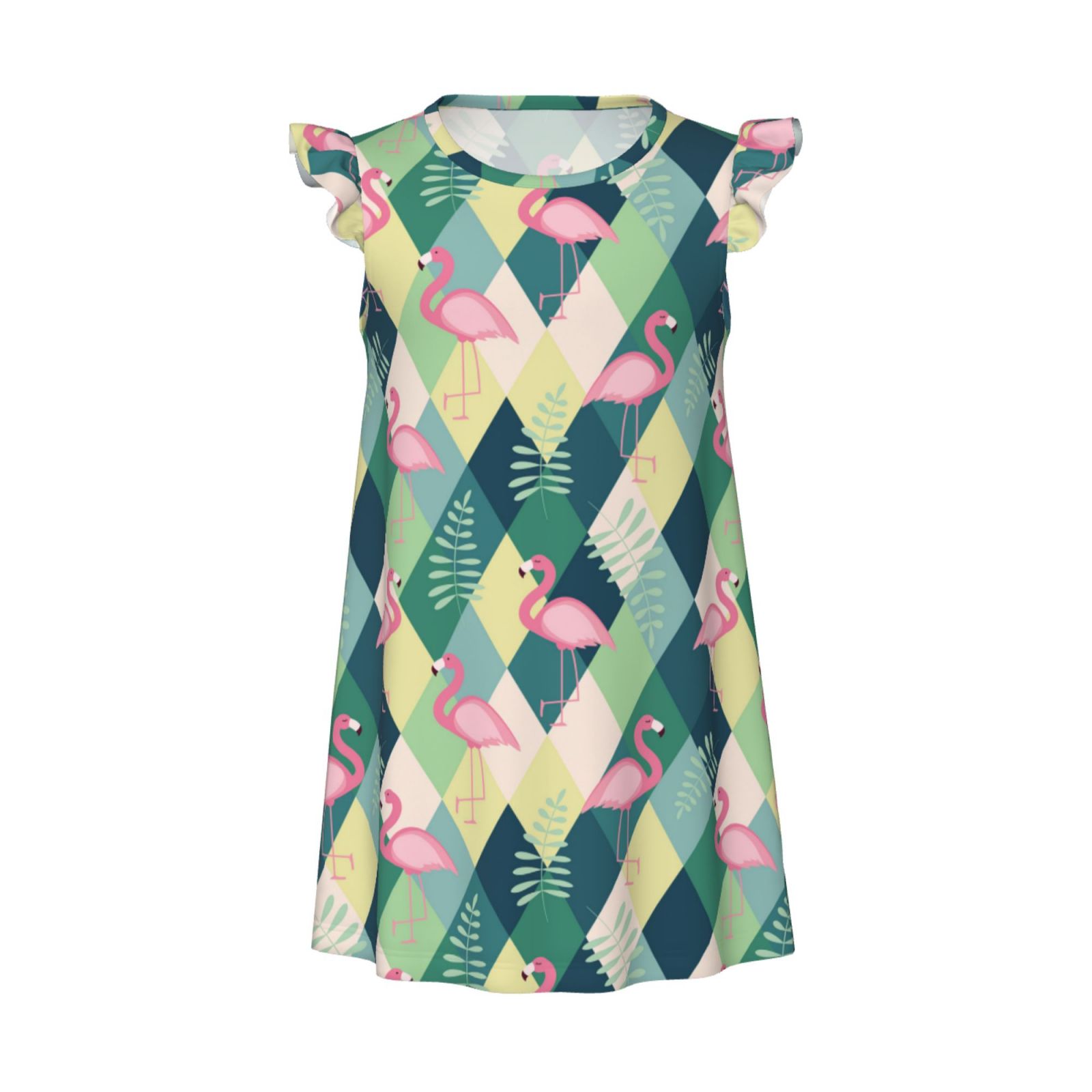 Wukai Flamingo Print Girls Nightgowns Pajamas Dress,Soft & Cute Pajamas ...