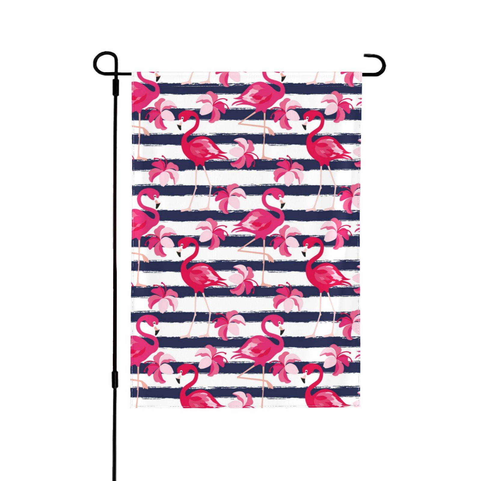 Wukai Flamingos Garden Flags Double Sided Welcome Garden Yard House ...