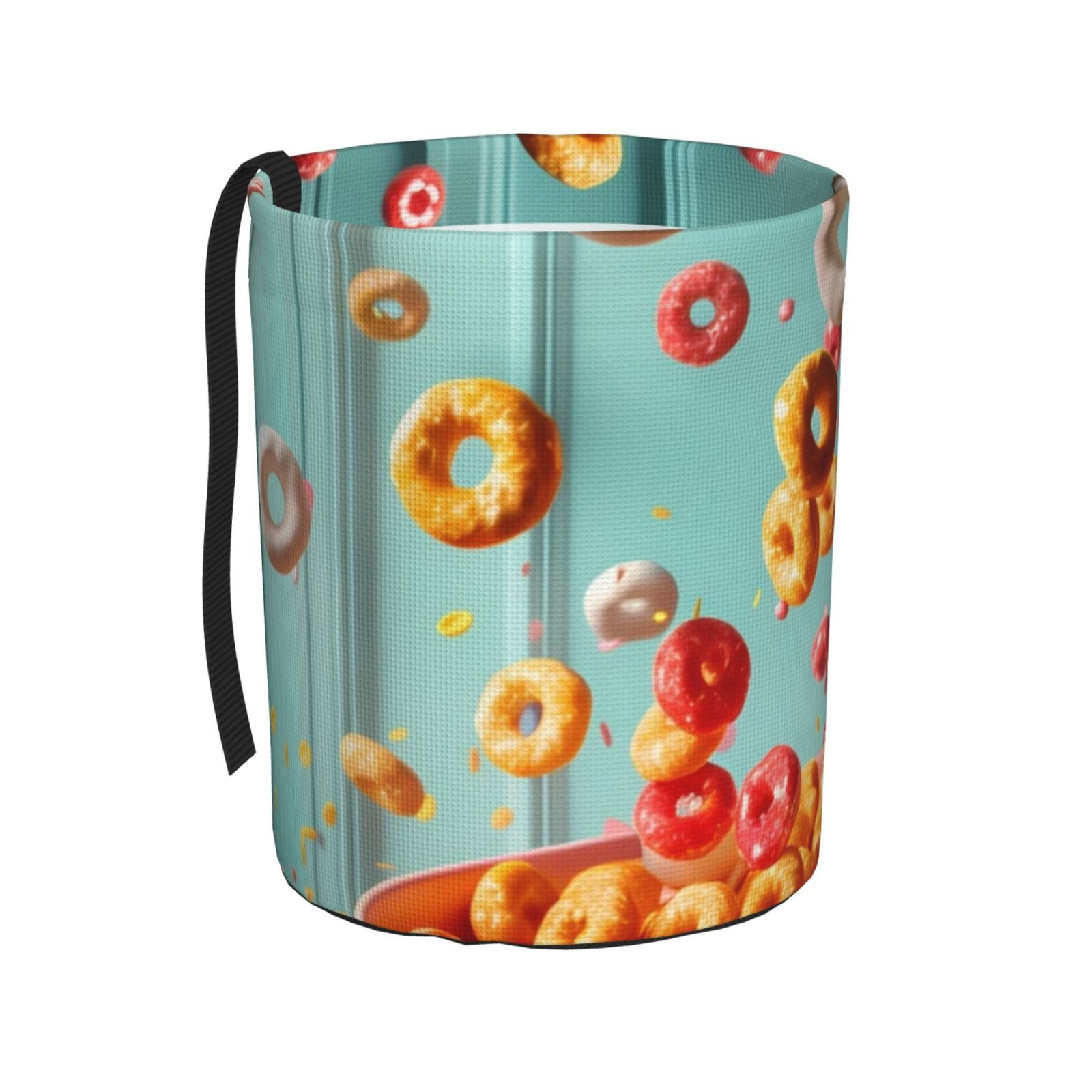 Wukai Floating Colorful Cereal Print Car Trash Can - Easy to Clean ...