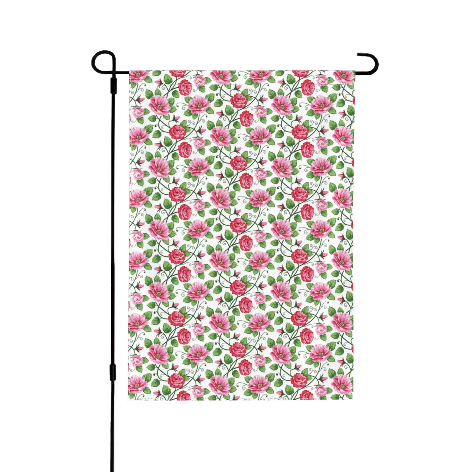 Wukai Flower Garden Flags Double Sided Welcome Garden Yard House Flags ...