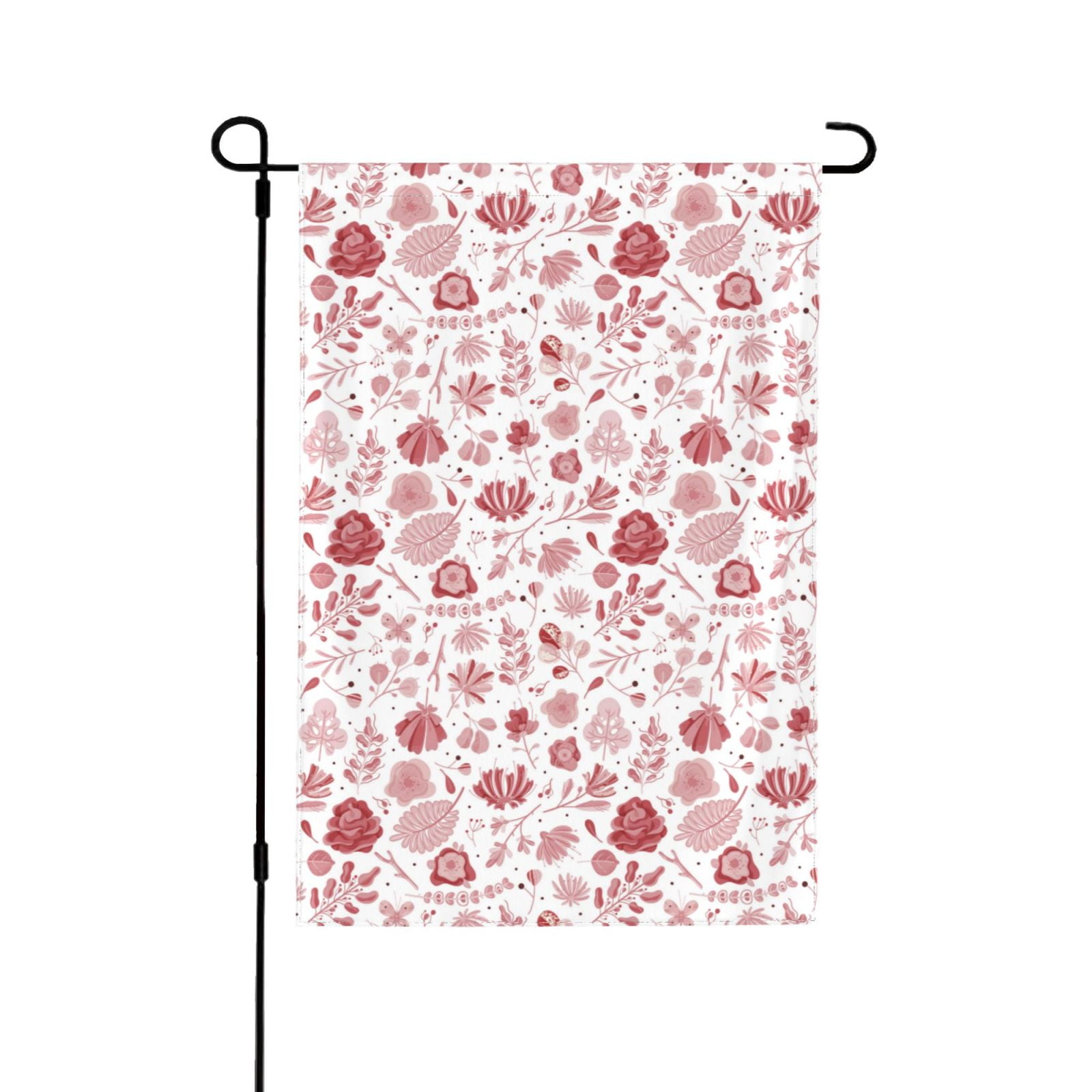 Wukai Flower Leaves Garden Flags Double Sided Welcome Garden Yard House Flags Outside Outdoor ...