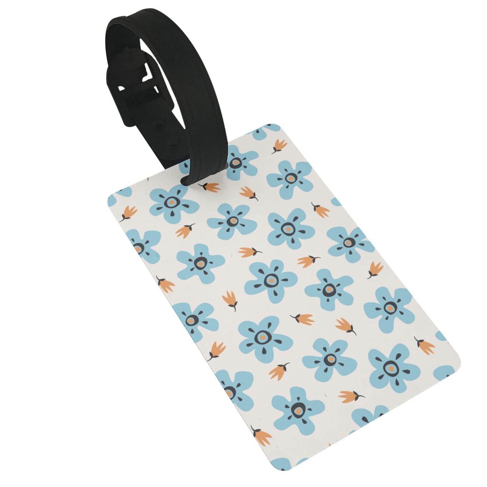Wukai Flower Leaves Stylish and Durable Travel Luggage Tags: Waterproof ...