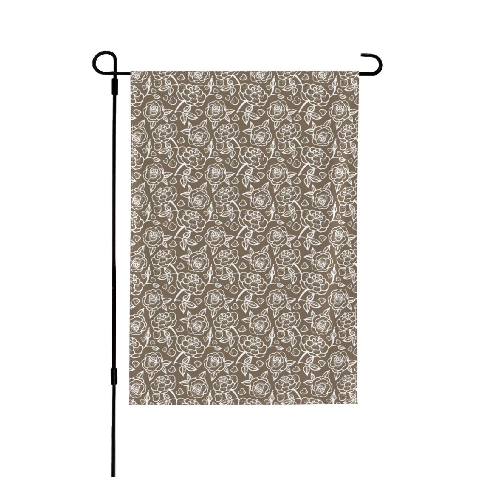 Wukai Flower Rose Garden Flags Double Sided Welcome Garden Yard House ...