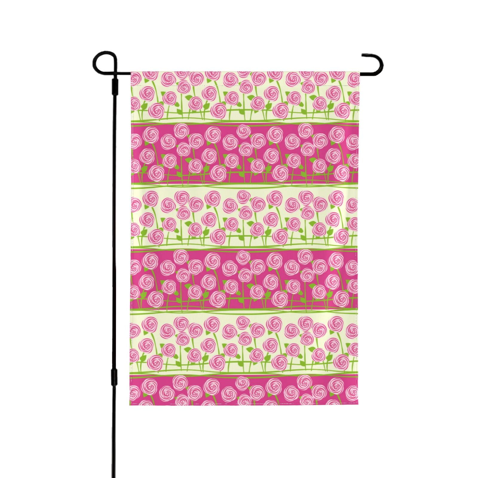 Wukai Flowers Garden Flags Double Sided Welcome Garden Yard House Flags ...