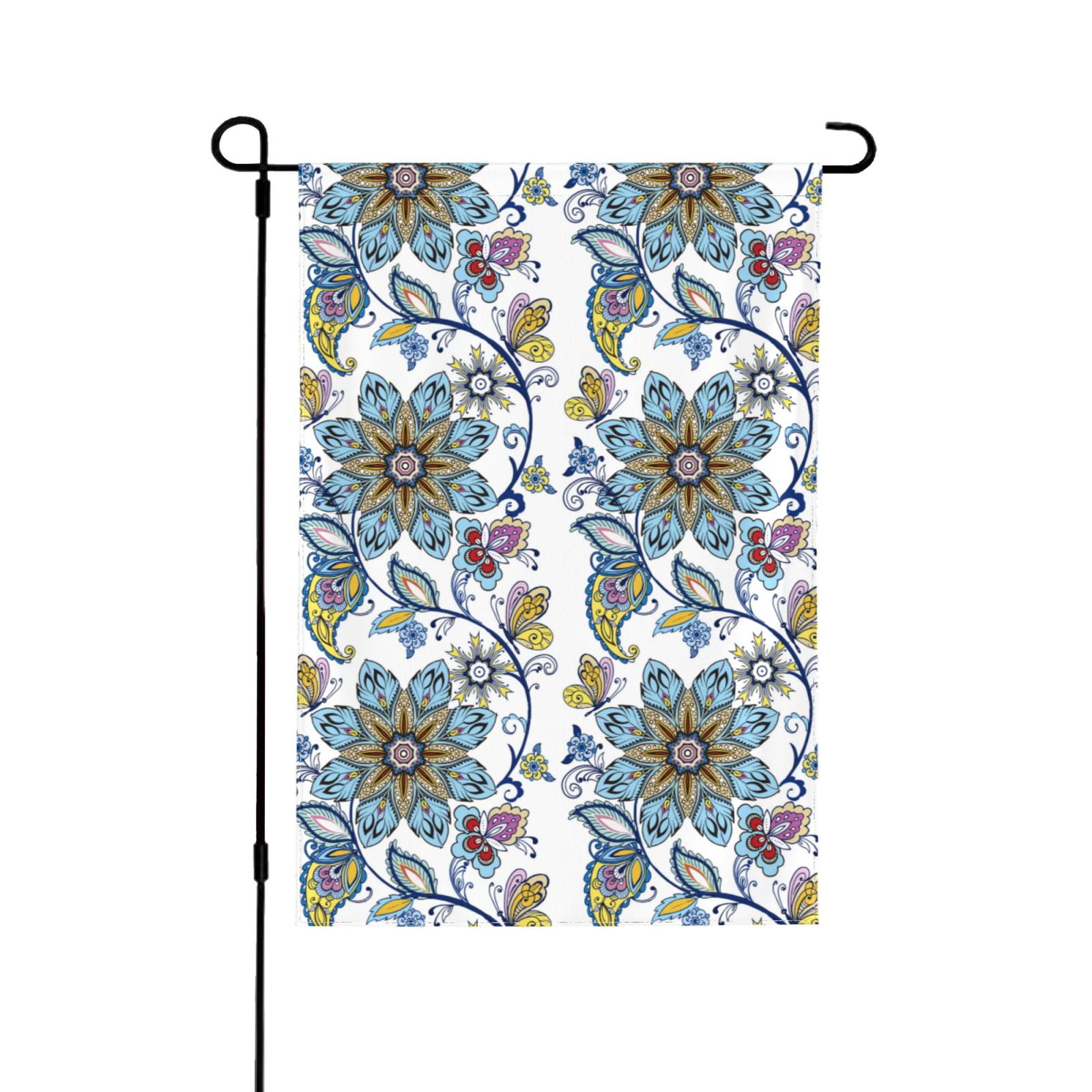 Wukai Flowers and Butterflies Garden Flags Double Sided Welcome Garden ...