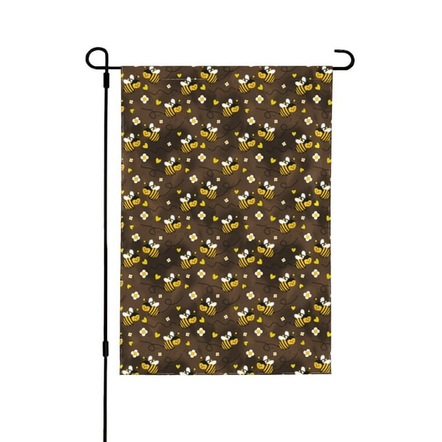 Wukai Flying Furry Honey Bees Garden Flags Double Sided Welcome Garden ...