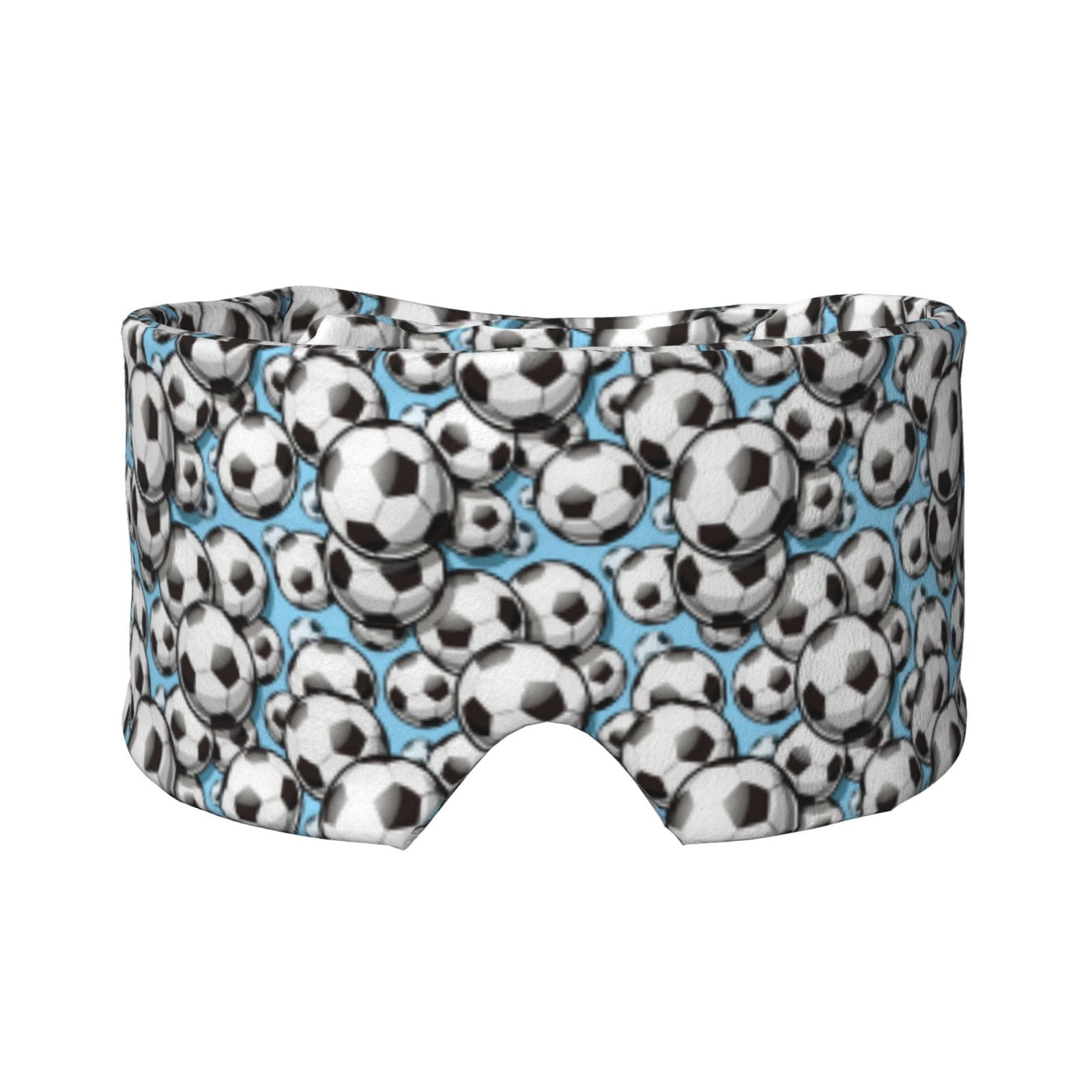 Wukai Football Soccer Ball Print Sleep Mask - Eye Mask for Sleeping ...