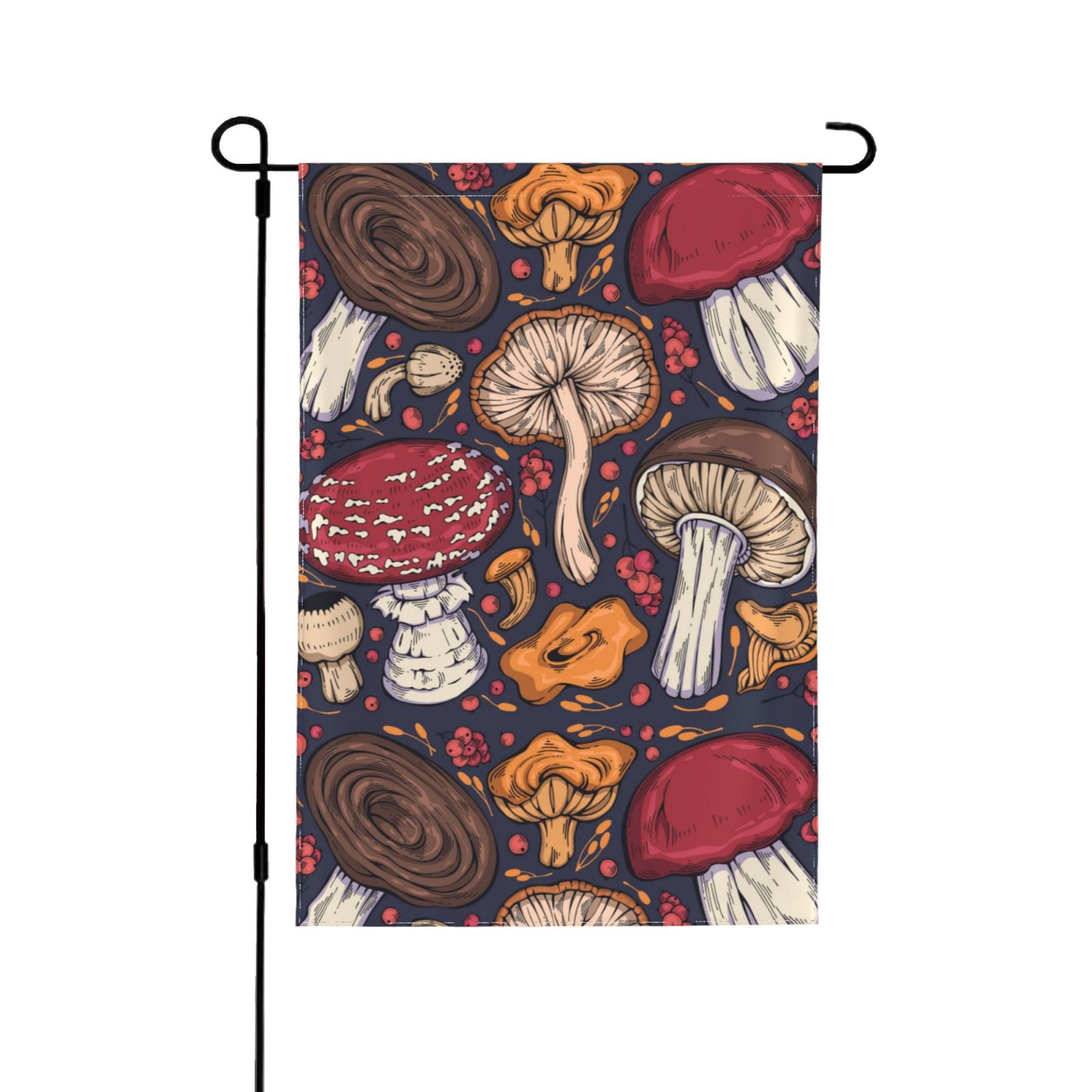 Wukai Forest Wild Mushroom Garden Flags Double Sided Welcome Garden ...