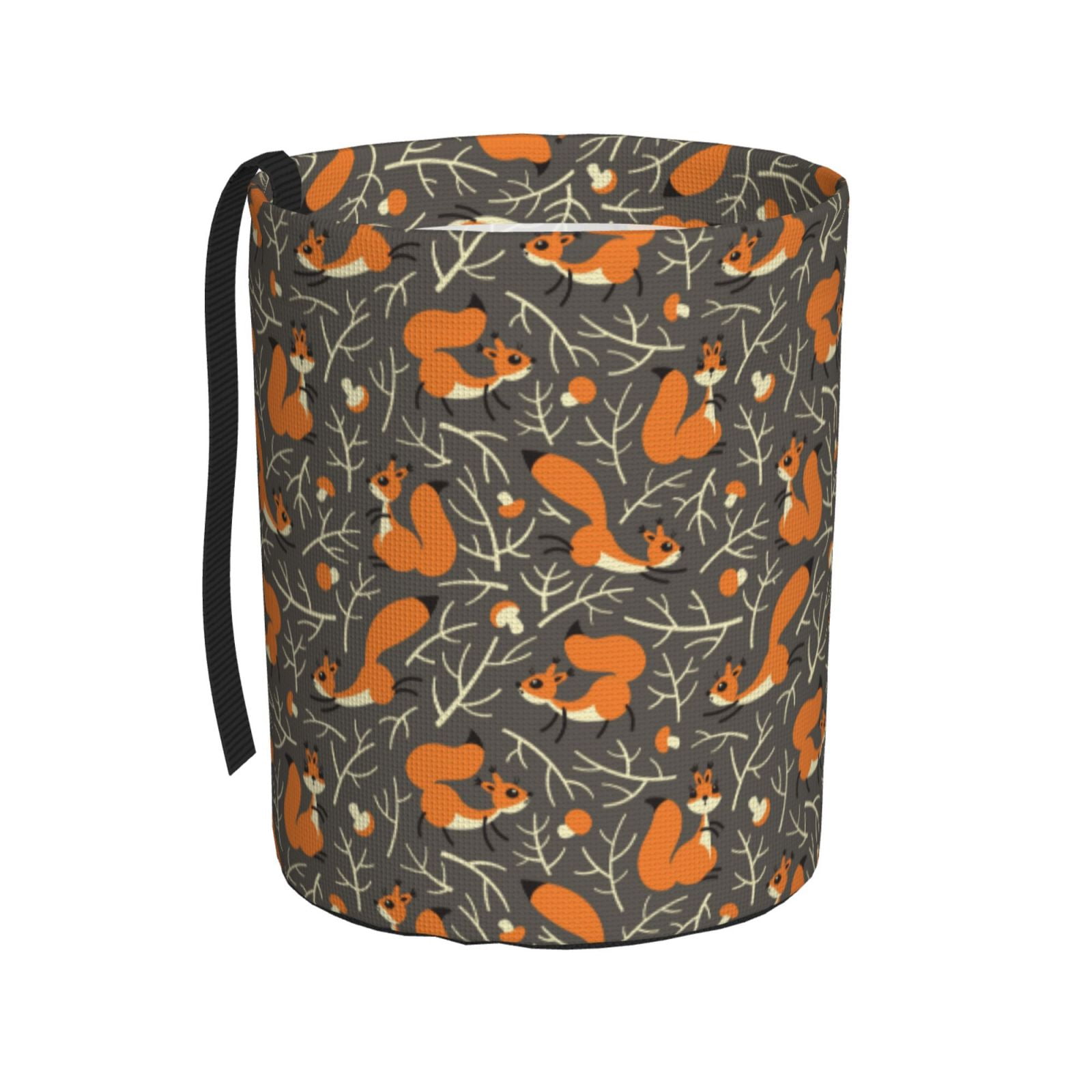 Wukai Fox And Mushroom Print Car Trash Can - Easy to Clean Hanging ...