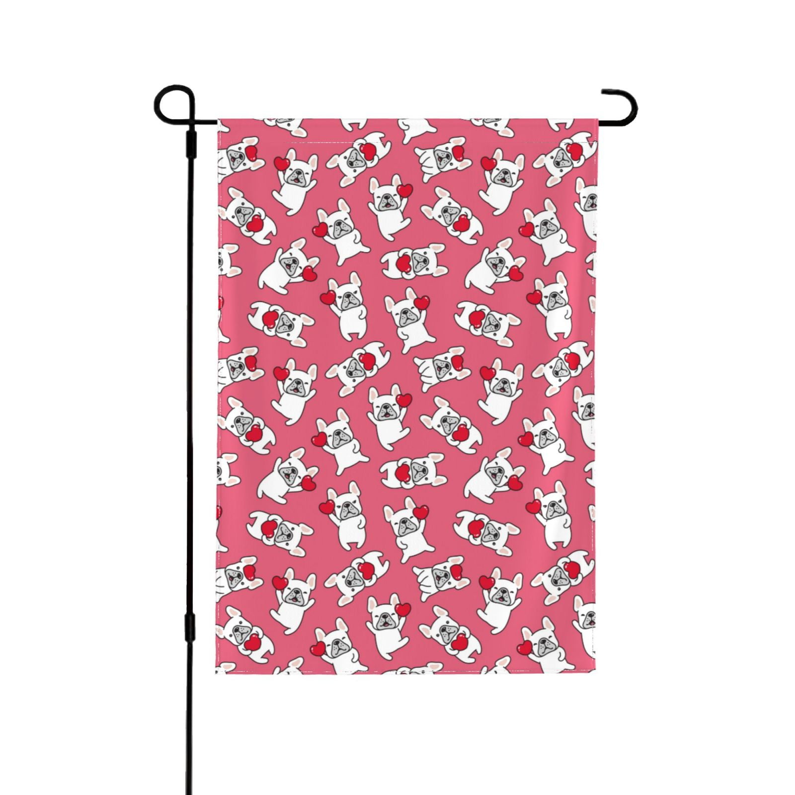 Wukai French Bulldog Garden Flags Double Sided Welcome Garden Yard ...