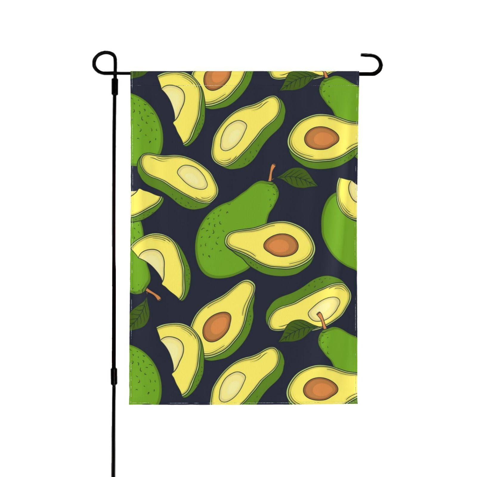 Wukai Fresh Avocado Garden Flags Double Sided Welcome Garden Yard House ...