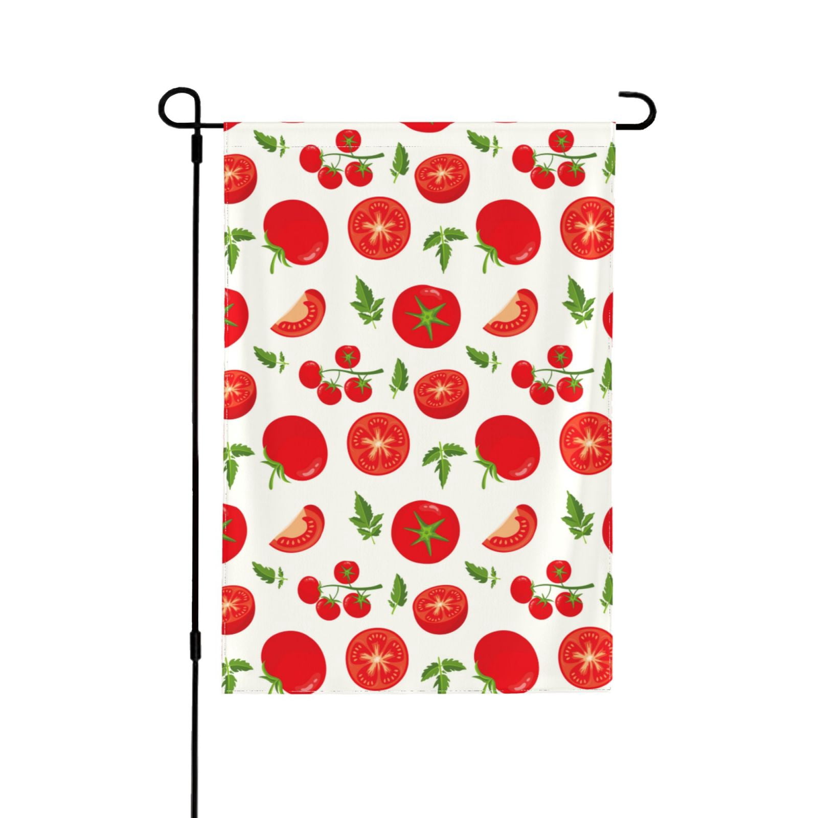 Wukai Fresh Red Tomato Garden Flags Double Sided Welcome Garden Yard ...