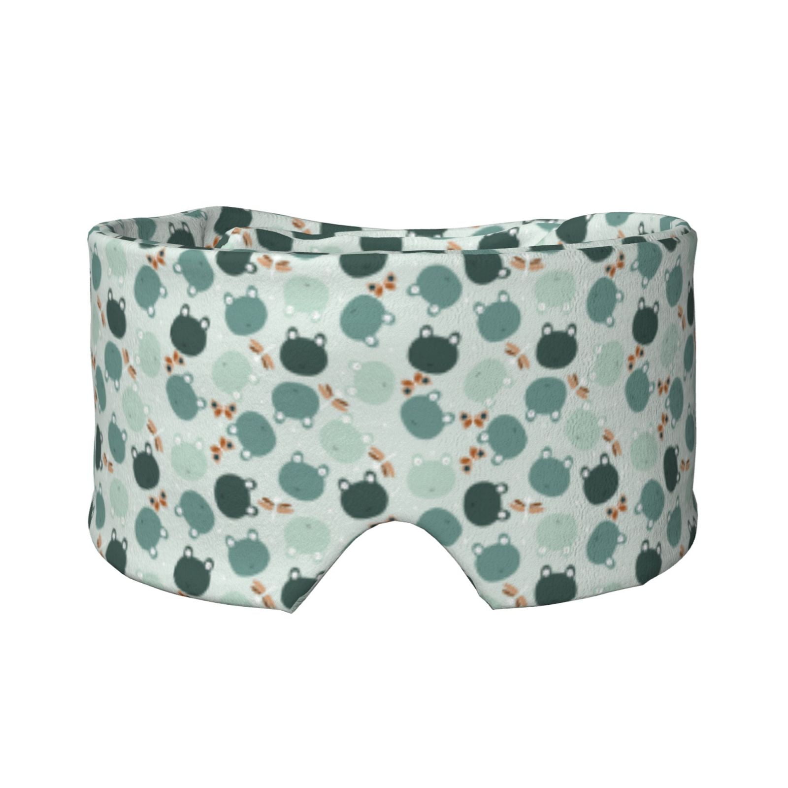 Wukai Frog And Dragonflies Print Sleep Mask - Eye Mask for Sleeping ...