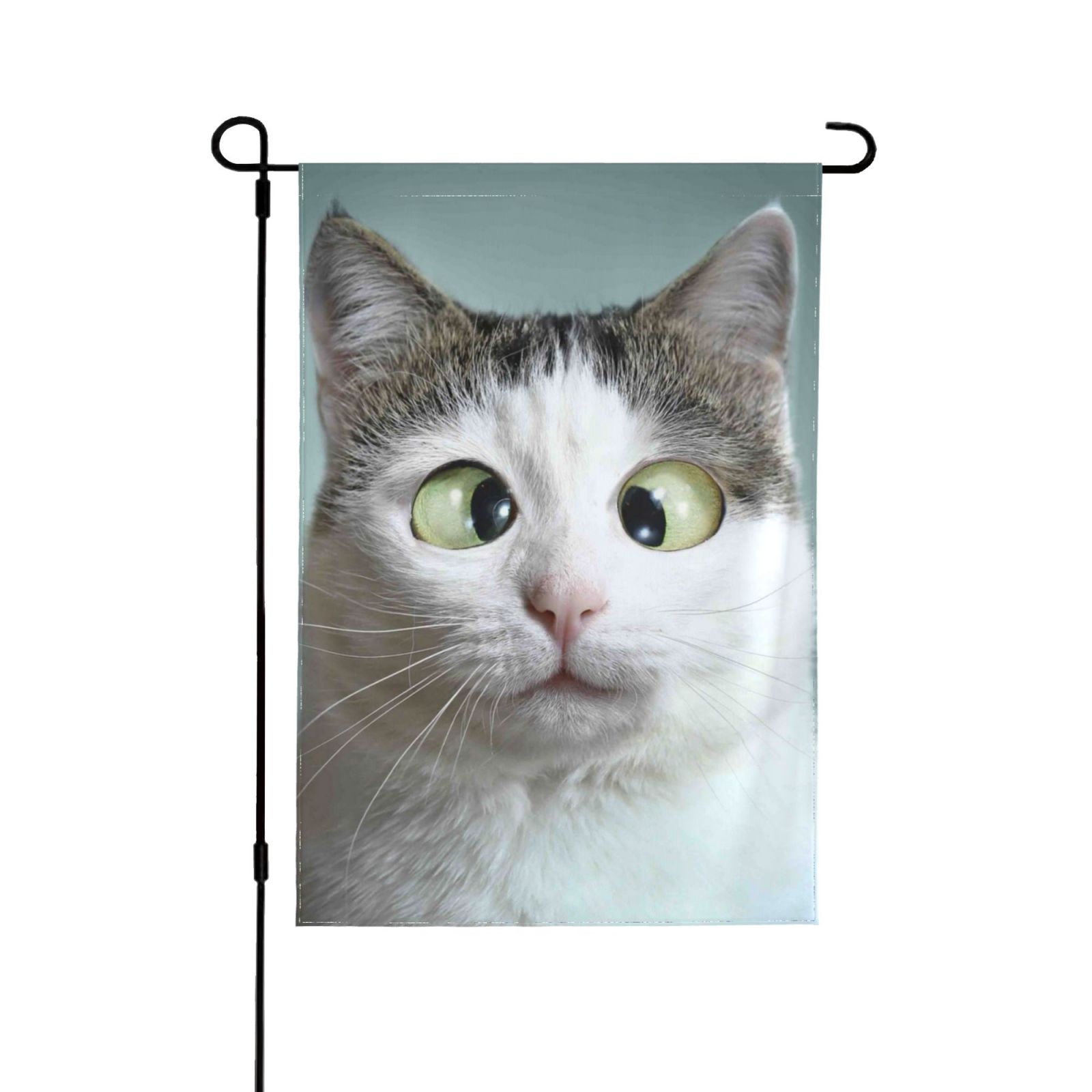 Wukai Funny Cat Garden Flags Double Sided Welcome Garden Yard House ...