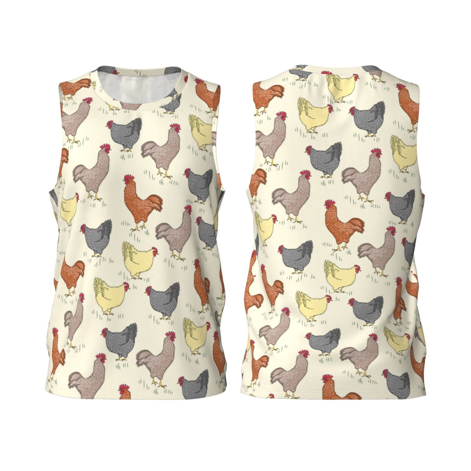 Wukai Funny Chicken Men’s Basketball JerseyLarge - Walmart.com