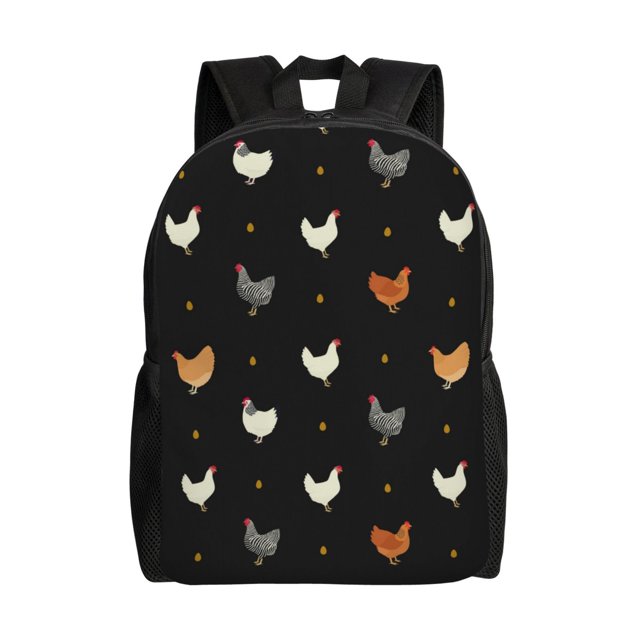 Wukai Funny Chicken Travel Laptop Backpack - Waterproof, Anti-Theft ...