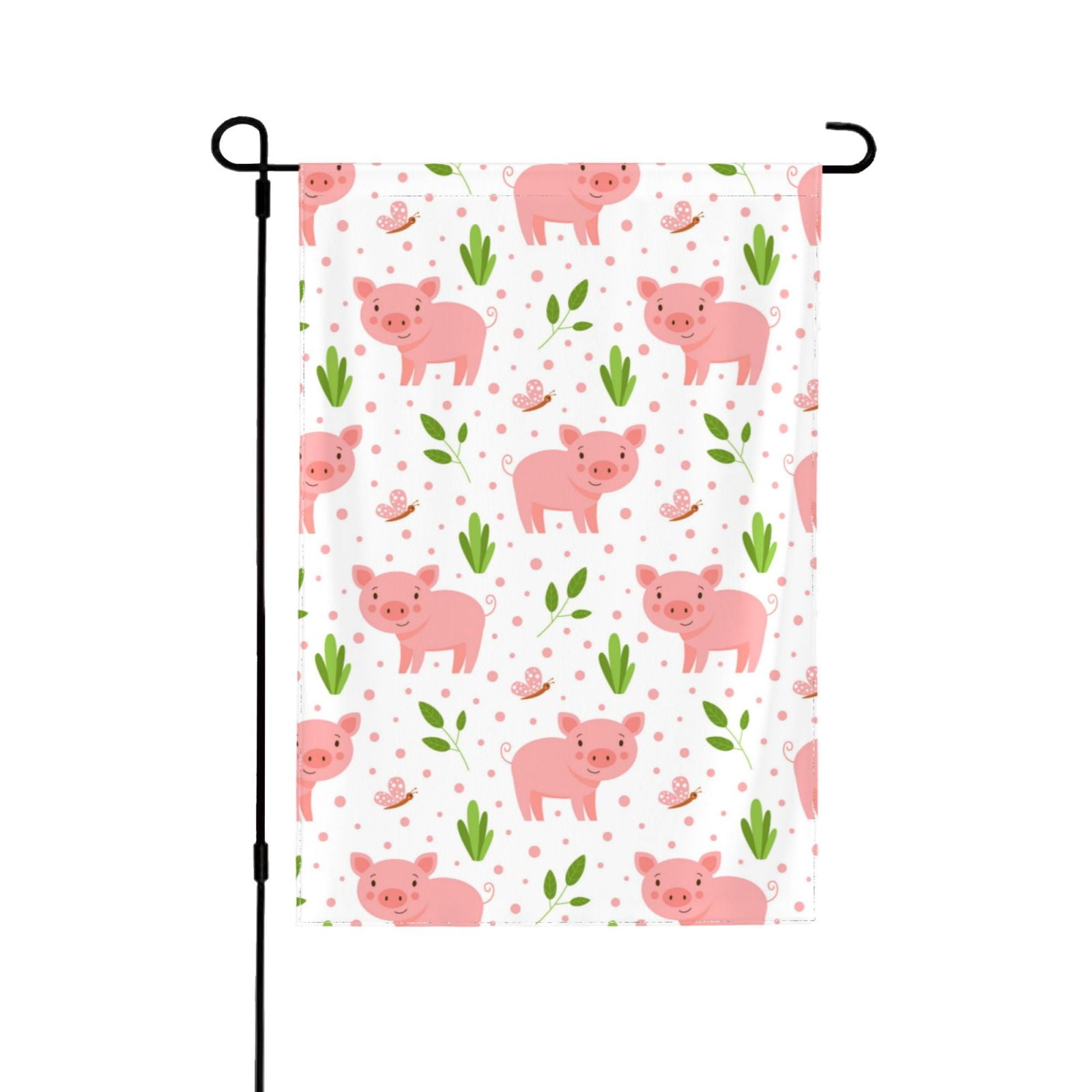 Wukai Funny Little Pigs Garden Flags Double Sided Welcome Garden Yard ...