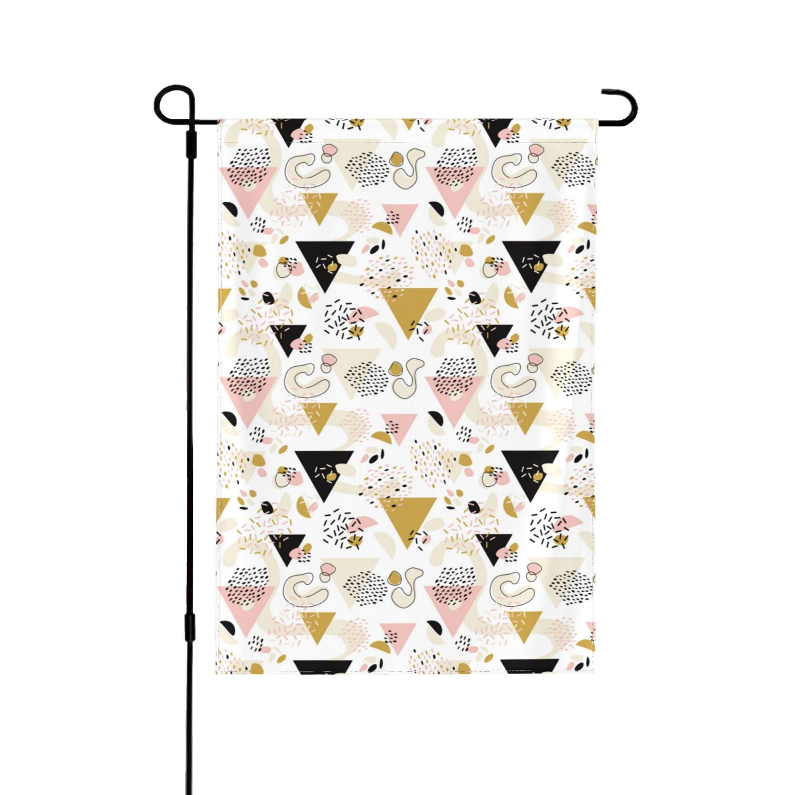 Wukai Geometric Triangle Garden Flags Double Sided Welcome Garden Yard ...