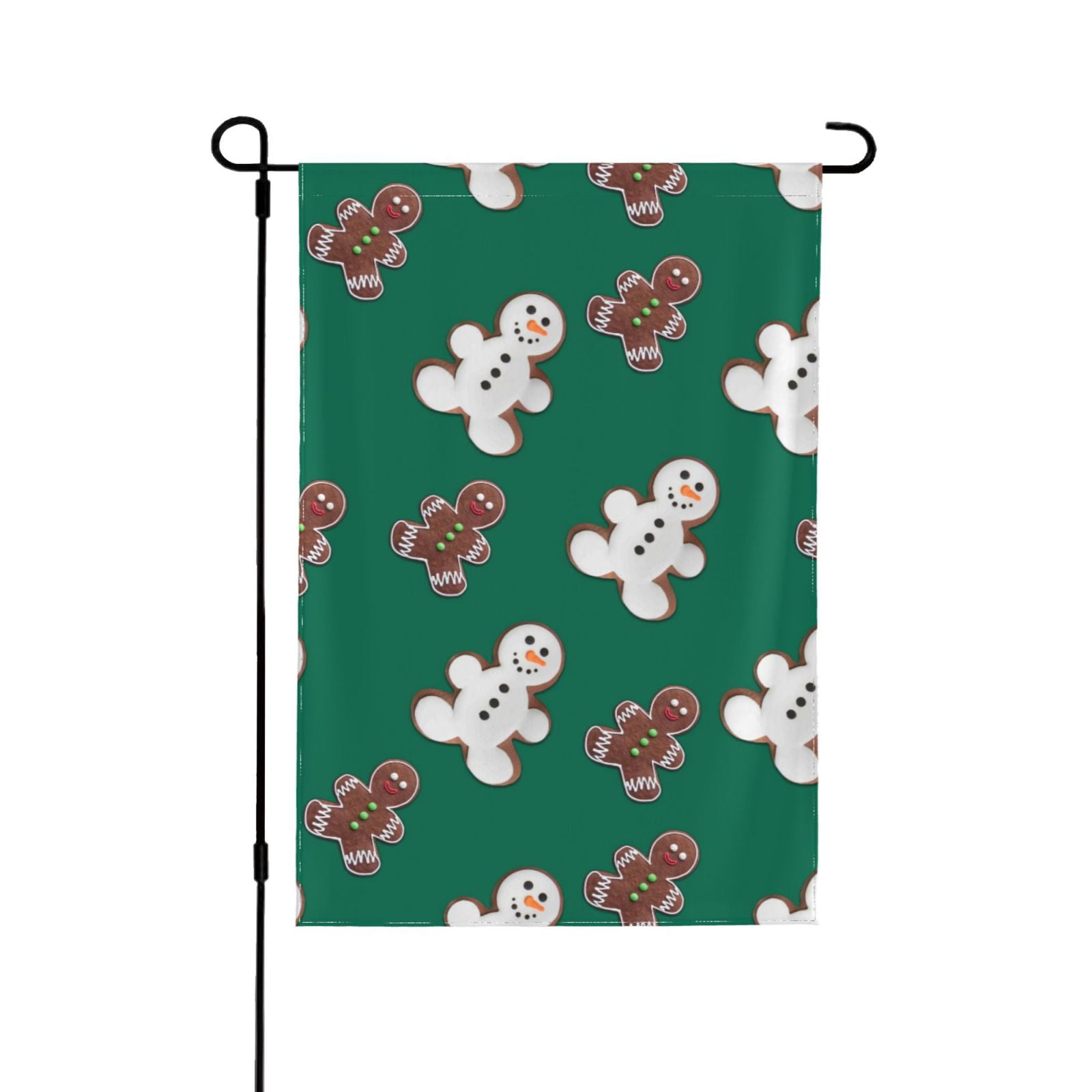 Wukai Gingerbread Snowman Cookies Garden Flags Double Sided Welcome ...