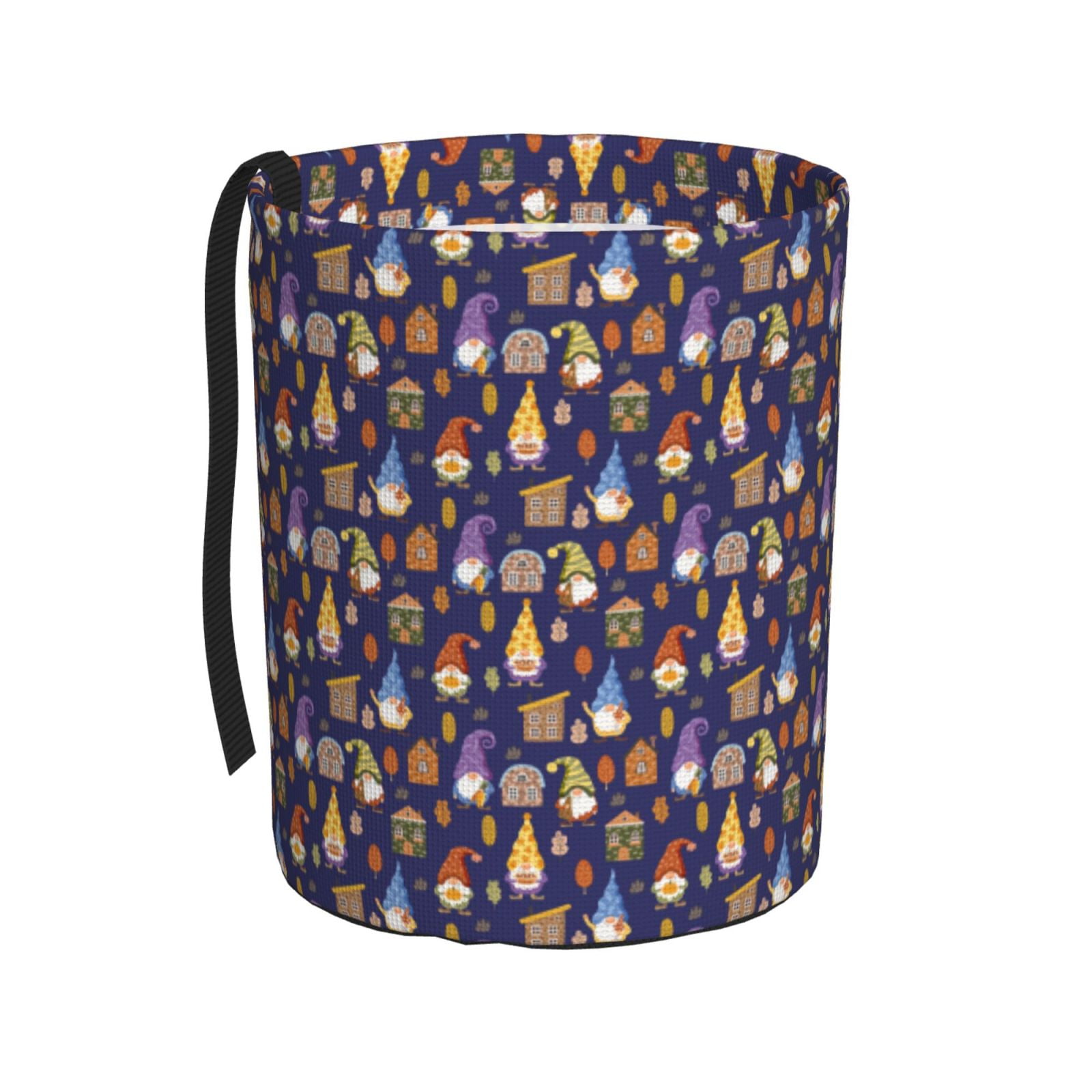 Wukai Gnomes And Houses Print Car Trash Can - Easy to Clean Hanging ...