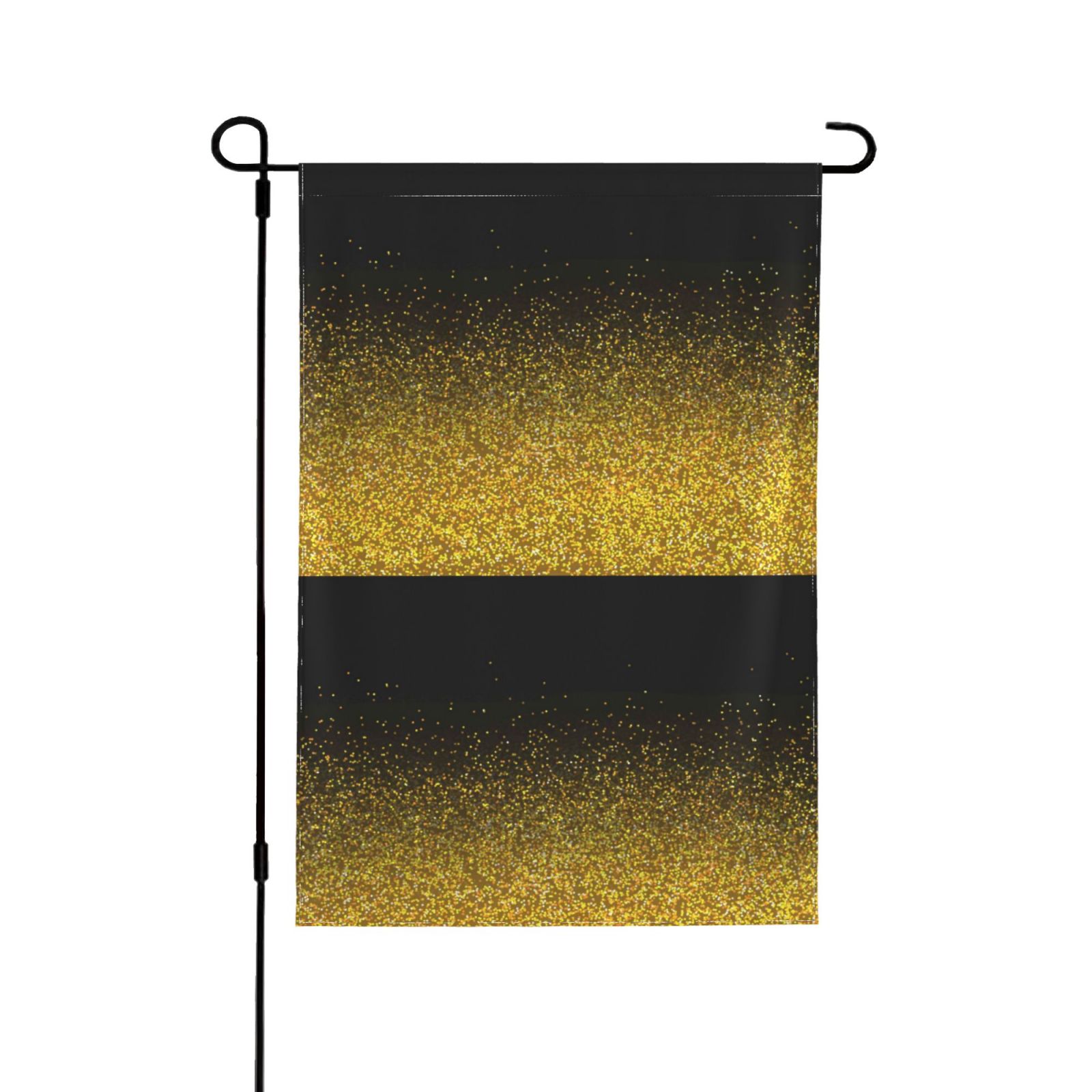 Wukai Gold Glitter Gradient Garden Flags Double Sided Welcome Garden ...