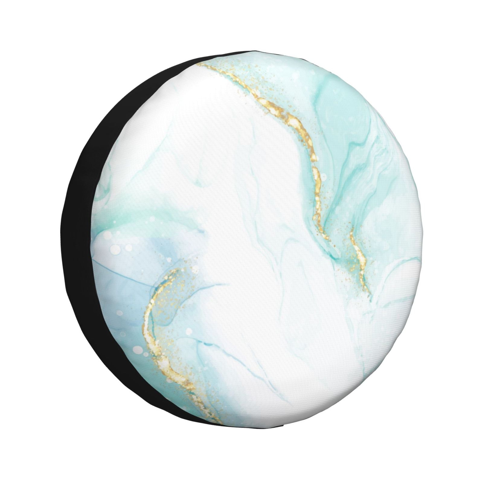 Wukai Gold Lines Marble Watercolor Print Spare Tire Cover for RV ...