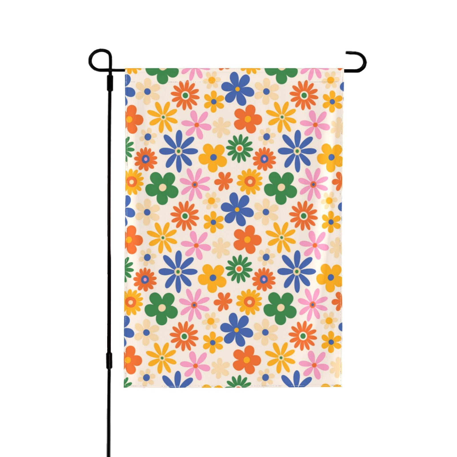 Wukai Groovy Daisy Flowers Garden Flags Double Sided Welcome Garden ...