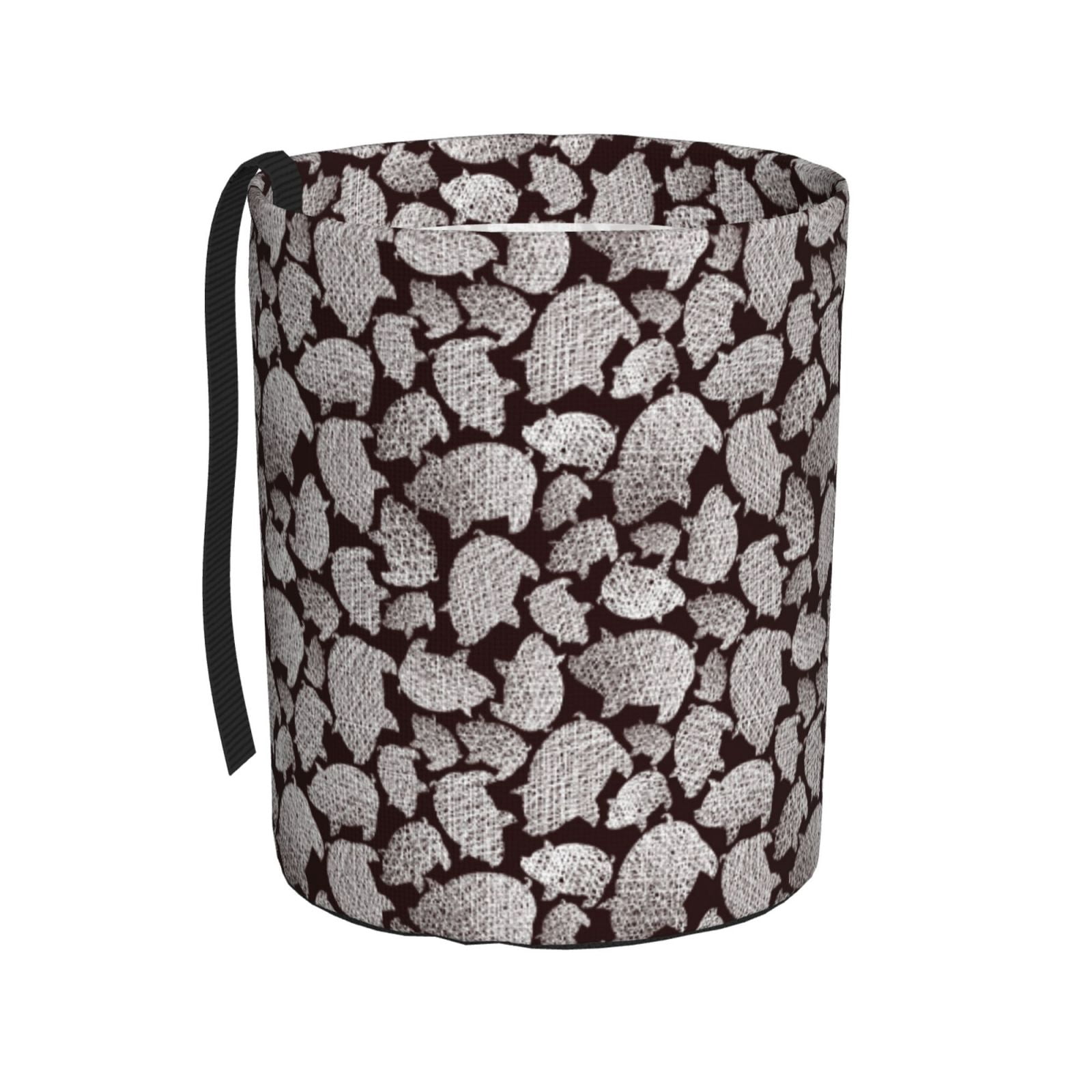 Wukai Hand Drawn Pig Print Car Trash Can - Easy to Clean Hanging ...