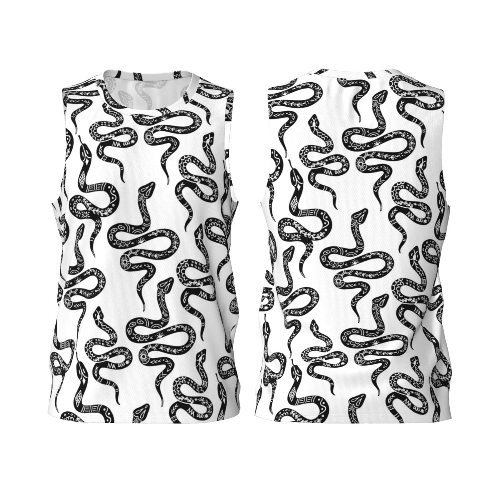 Wukai Hand Drawn Snake Men’s Basketball Jersey - Walmart.com