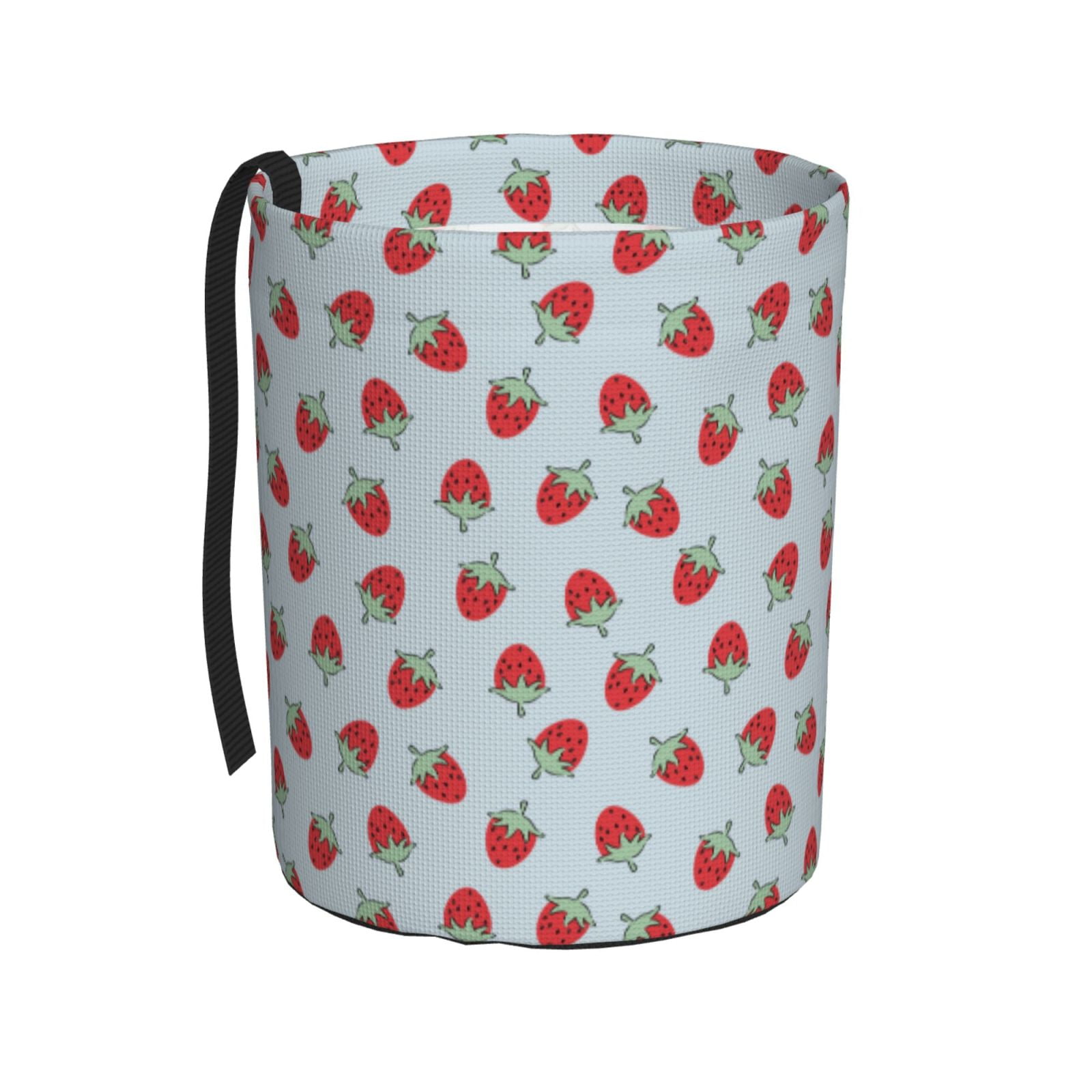 Wukai Hand Drawn Strawberry Print Car Trash Can - Easy to Clean Hanging ...