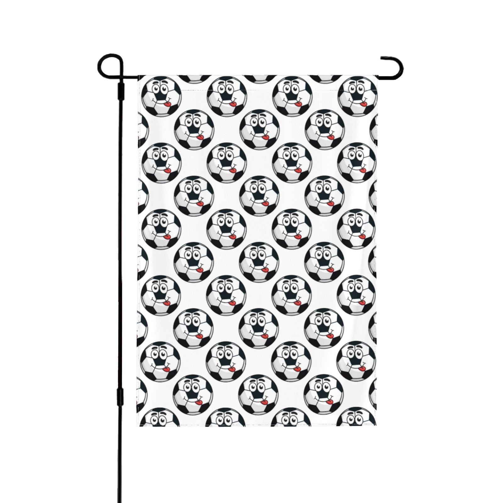 Wukai Happy Football Garden Flags Double Sided Welcome Garden Yard ...