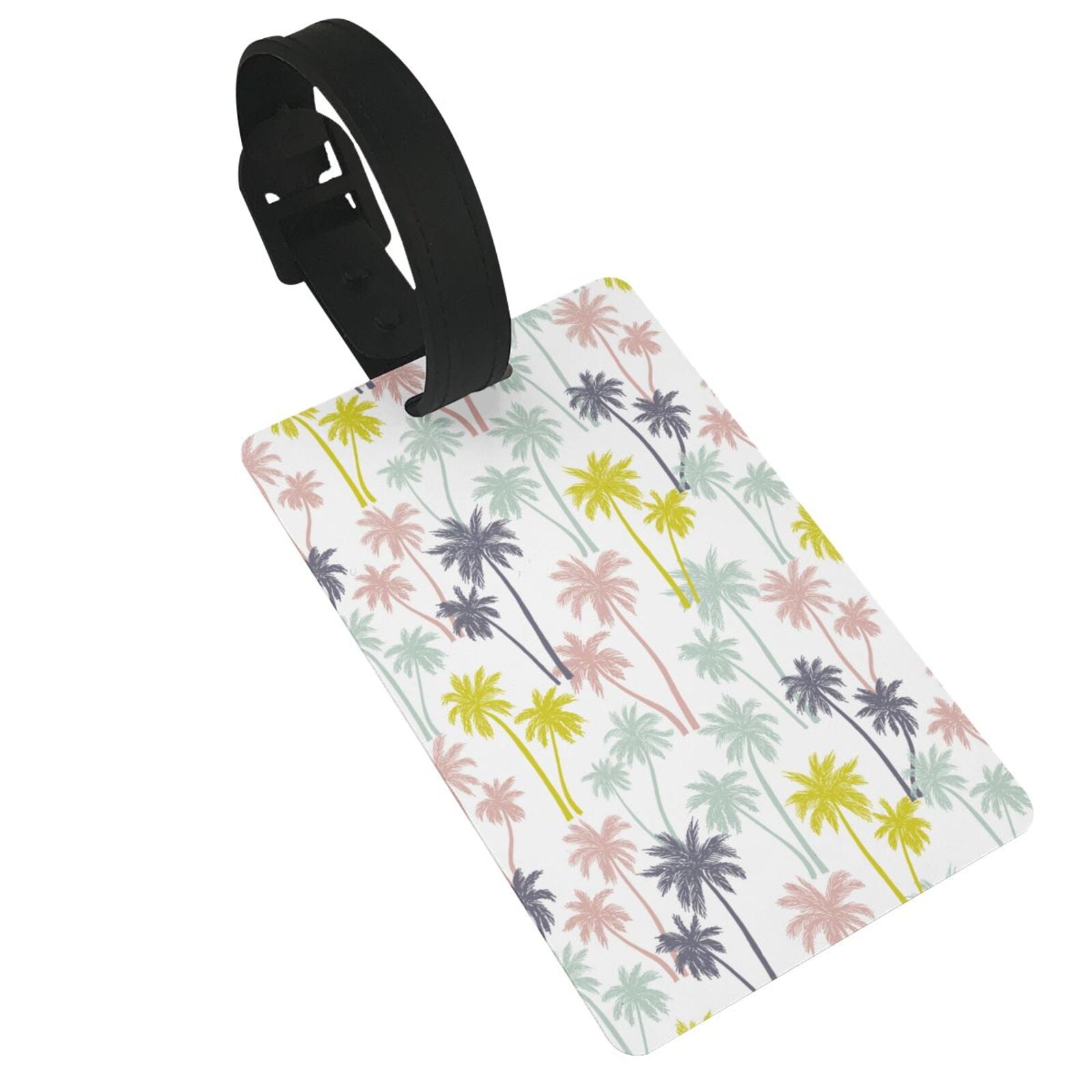 Wukai Hawaiian Coconut Tree Stylish and Durable Travel Luggage Tags ...